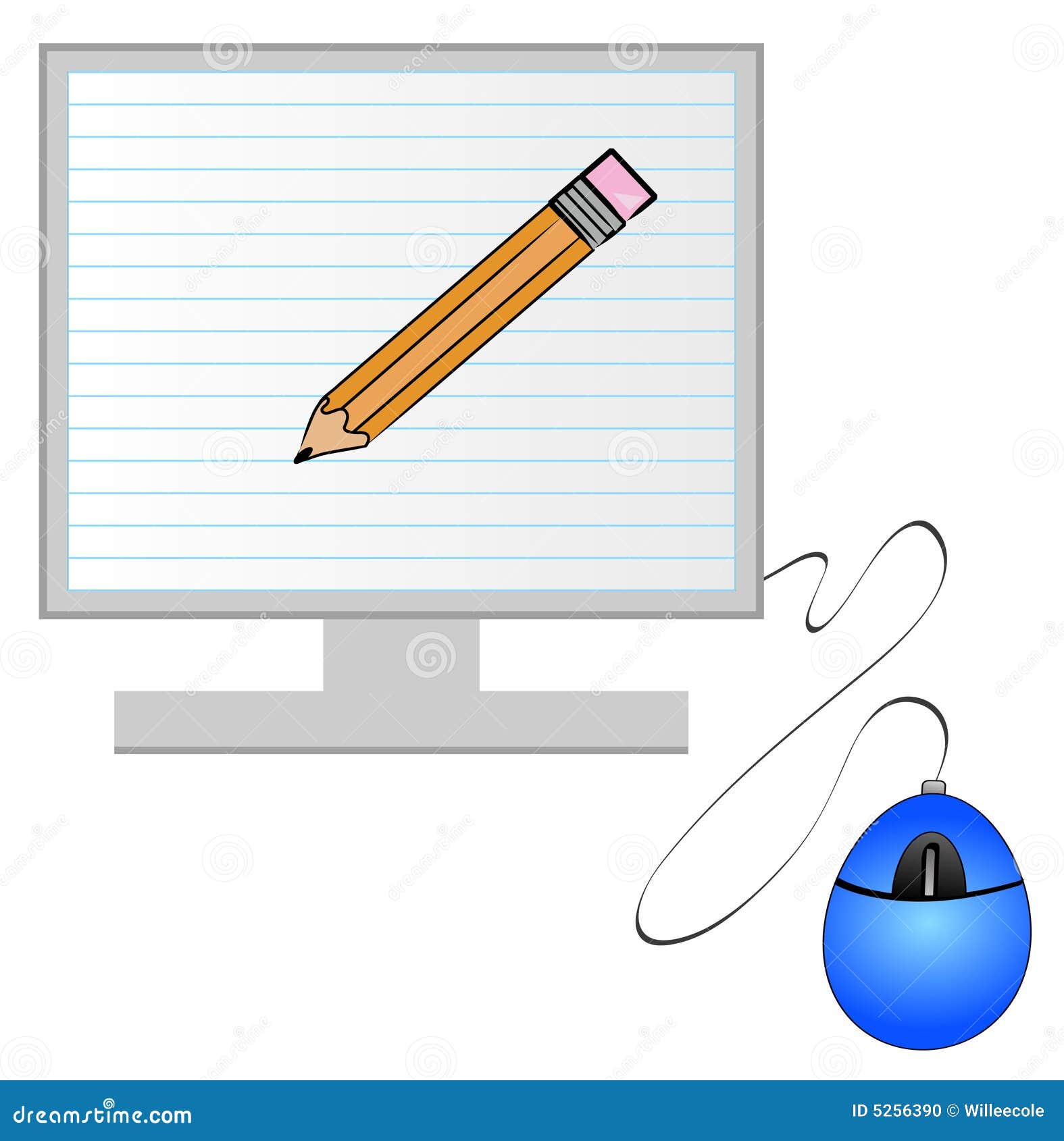 Computer Against Traditional Stock Vector - Illustration of cyber ...
