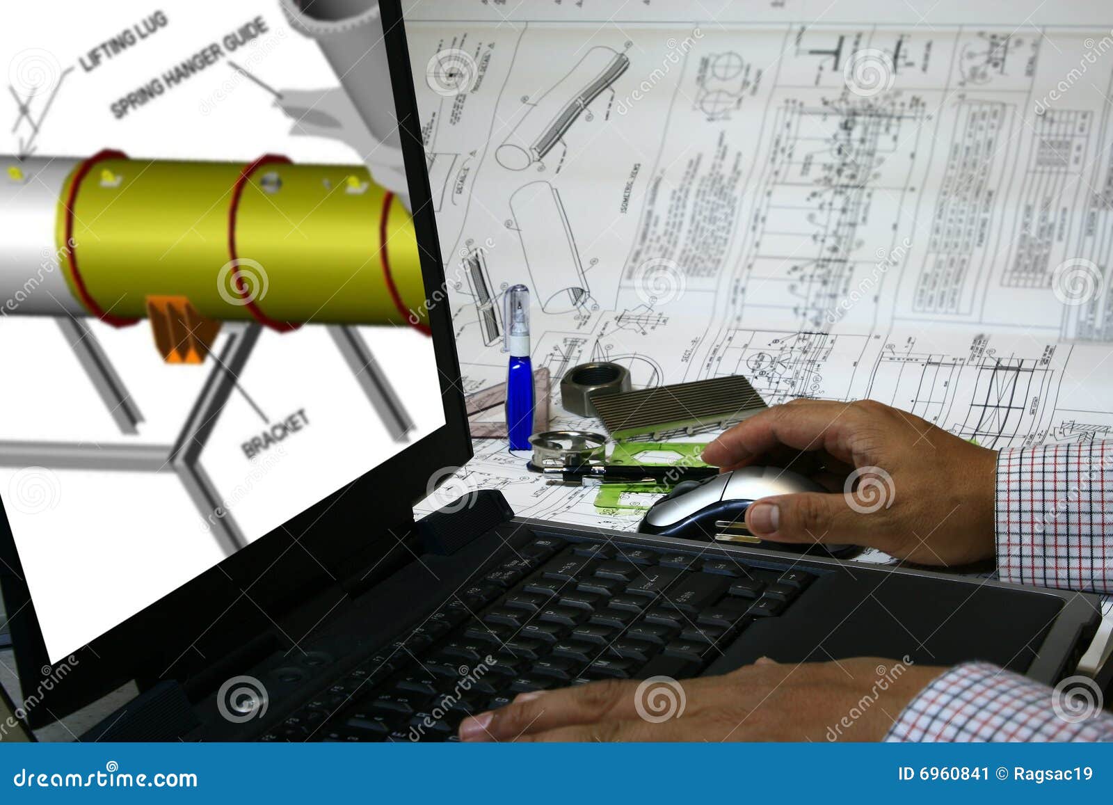 Computer Aided Design stock image. Image of keyboard, dimensional - 6960841