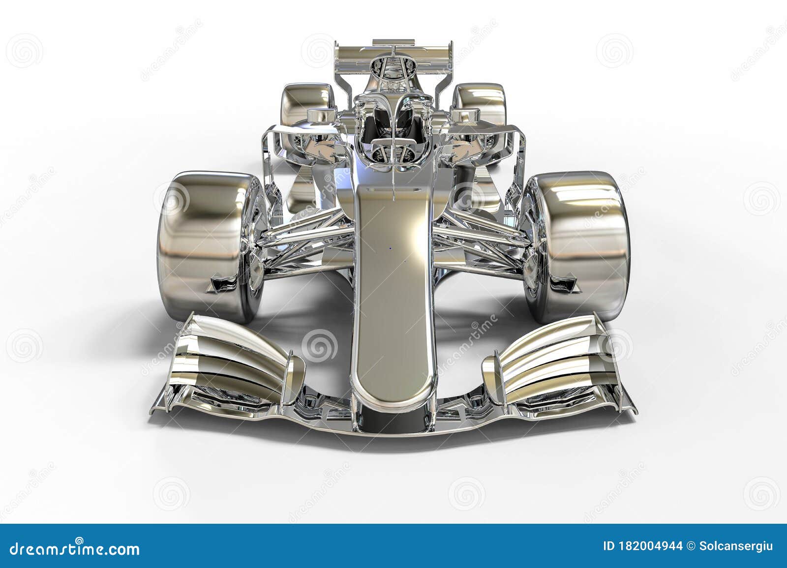 Computer Aided Design with 3D Software. 3D Render Image of a Race Car ...