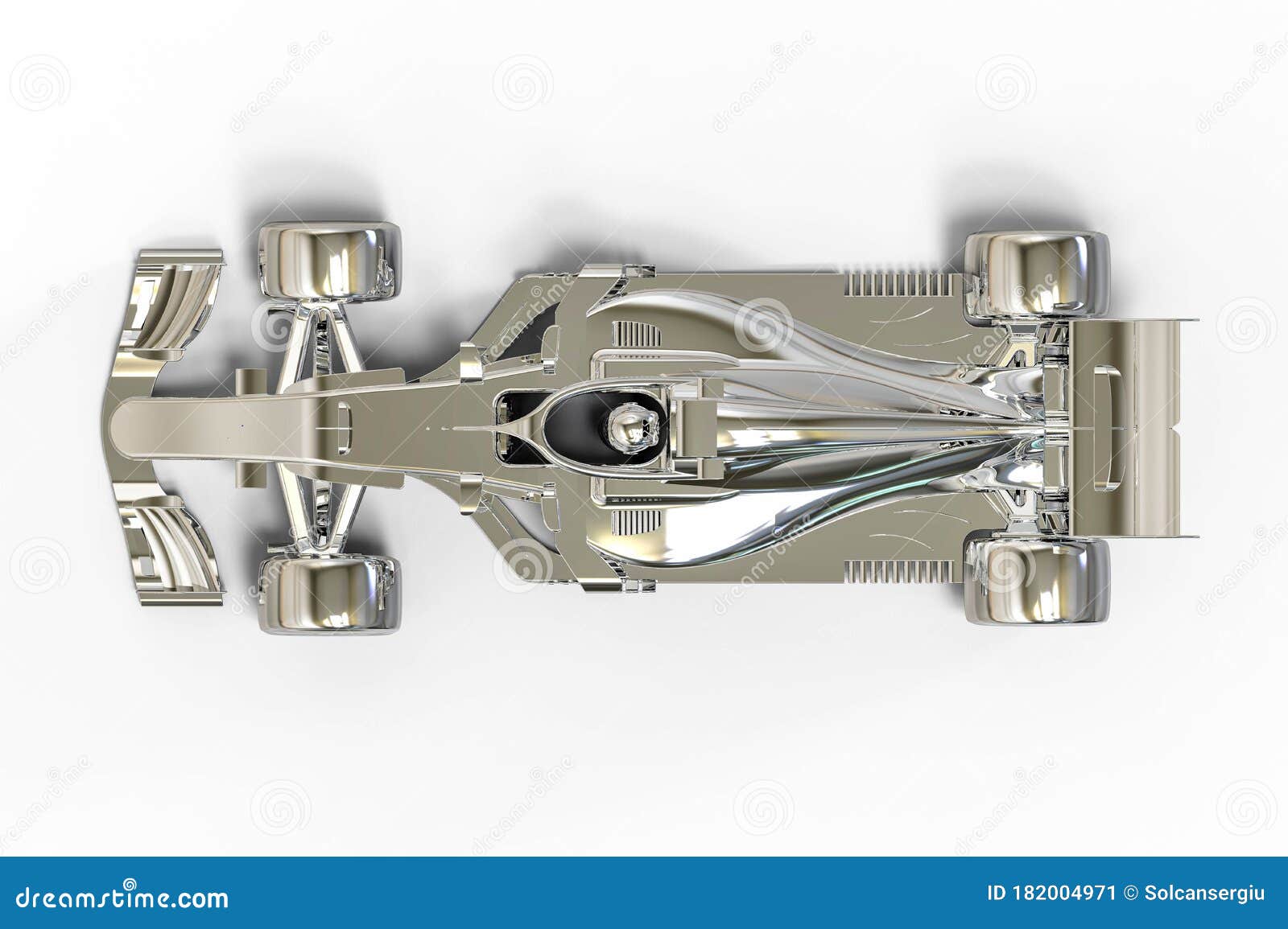 Computer Aided Design with 3D Software. 3D Render Image of a Race Car ...
