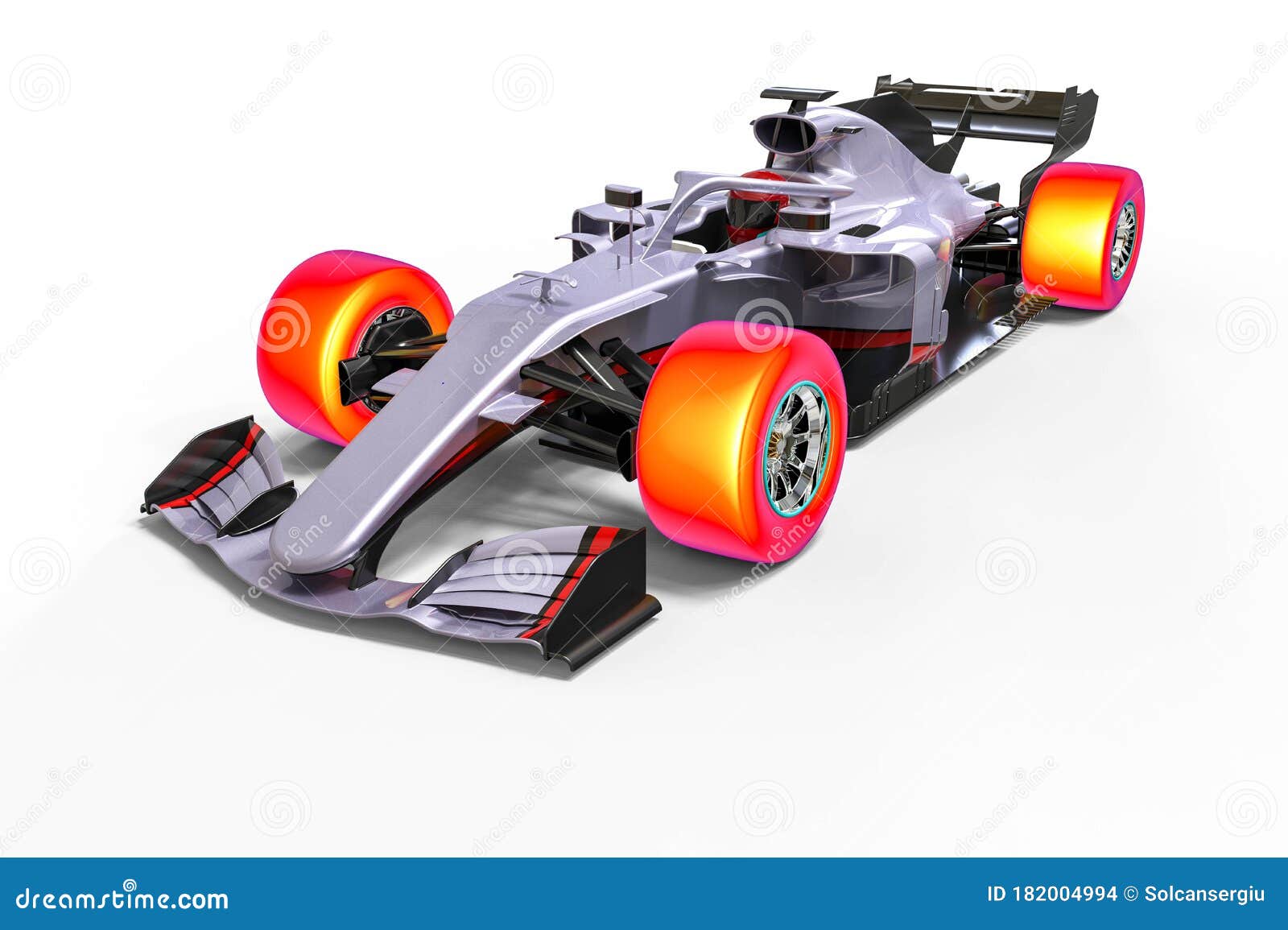 Computer Aided Design with 3D Software. Formula One Stock Illustration ...