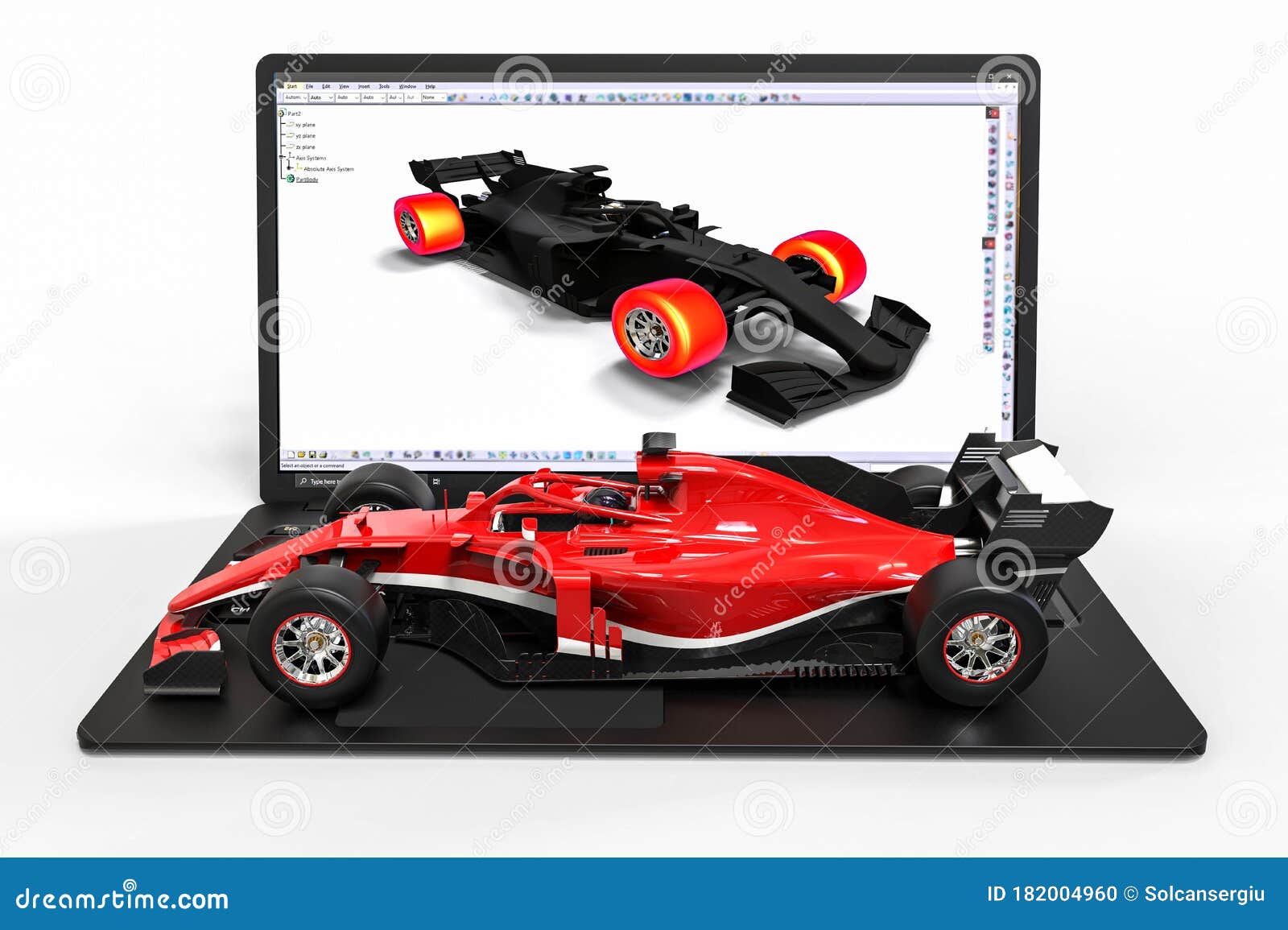 Computer Aided Design with 3D Software. Computer Aided Design of a Race ...