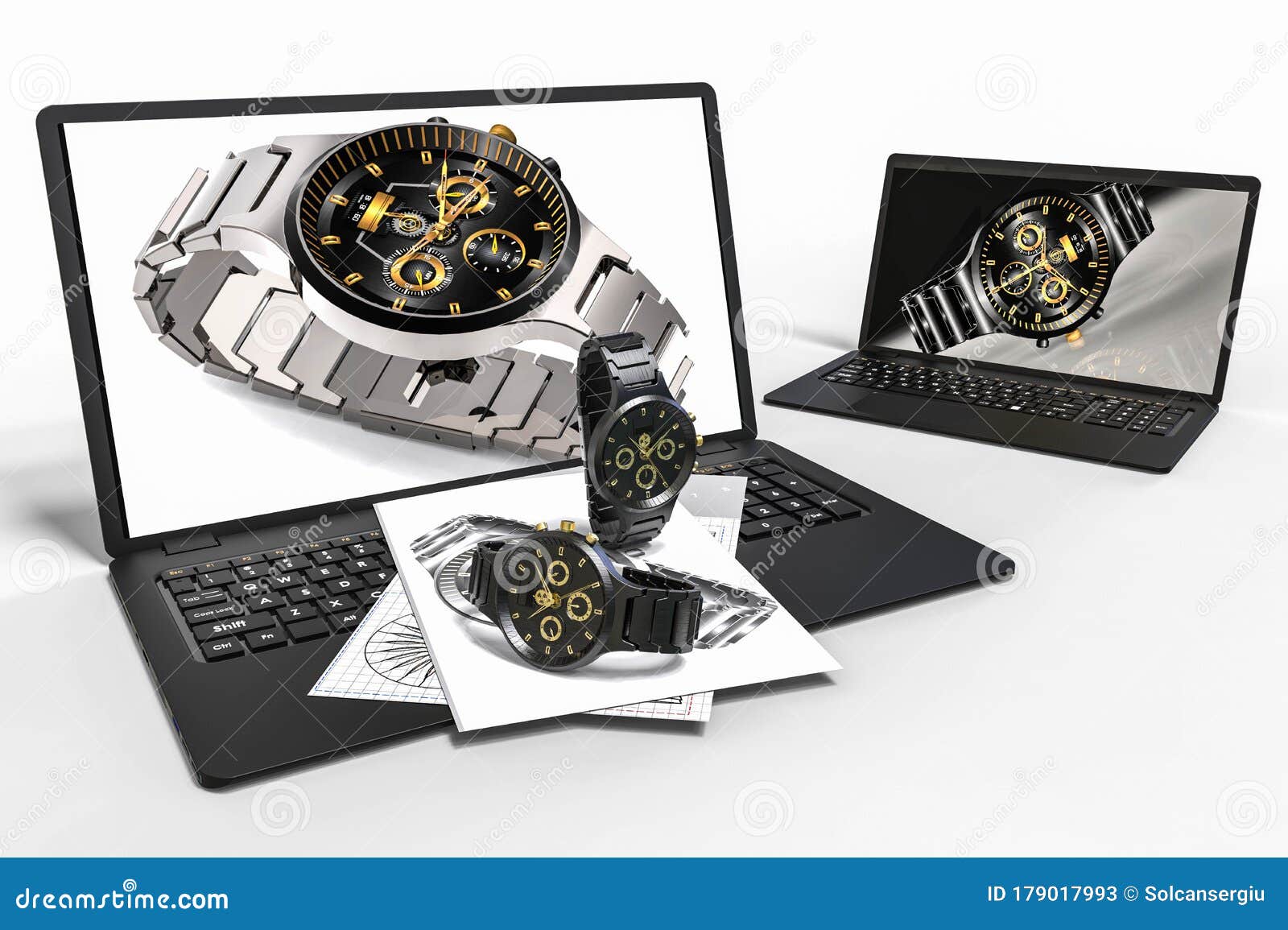 Computer Aided Design in Mold Design with 3D Software. Business ...