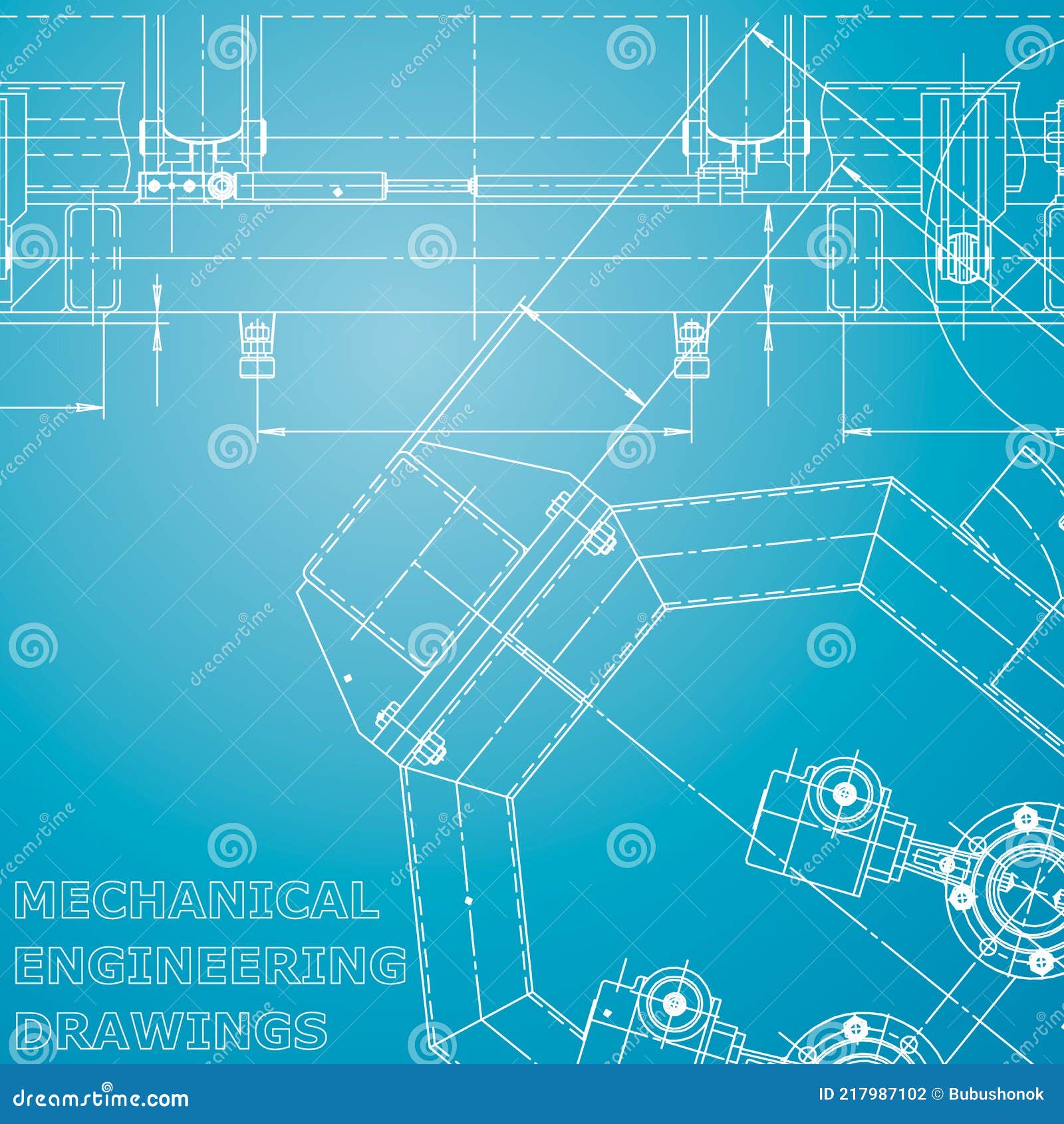 Blueprint, Sketch. Vector Engineering Illustration. Cover, Flyer ...