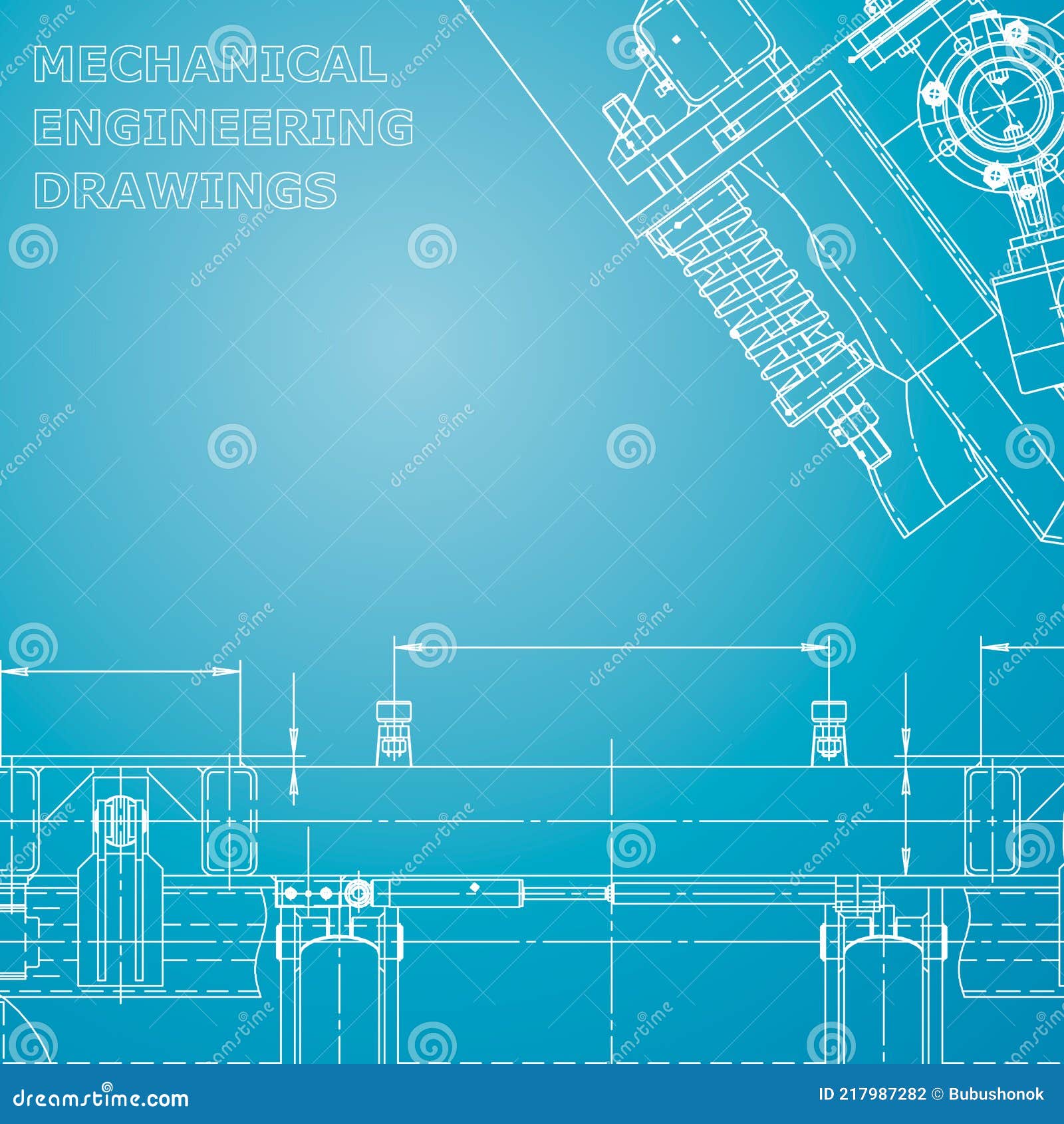 Technical Illustrations, Background Stock Vector - Illustration of ...