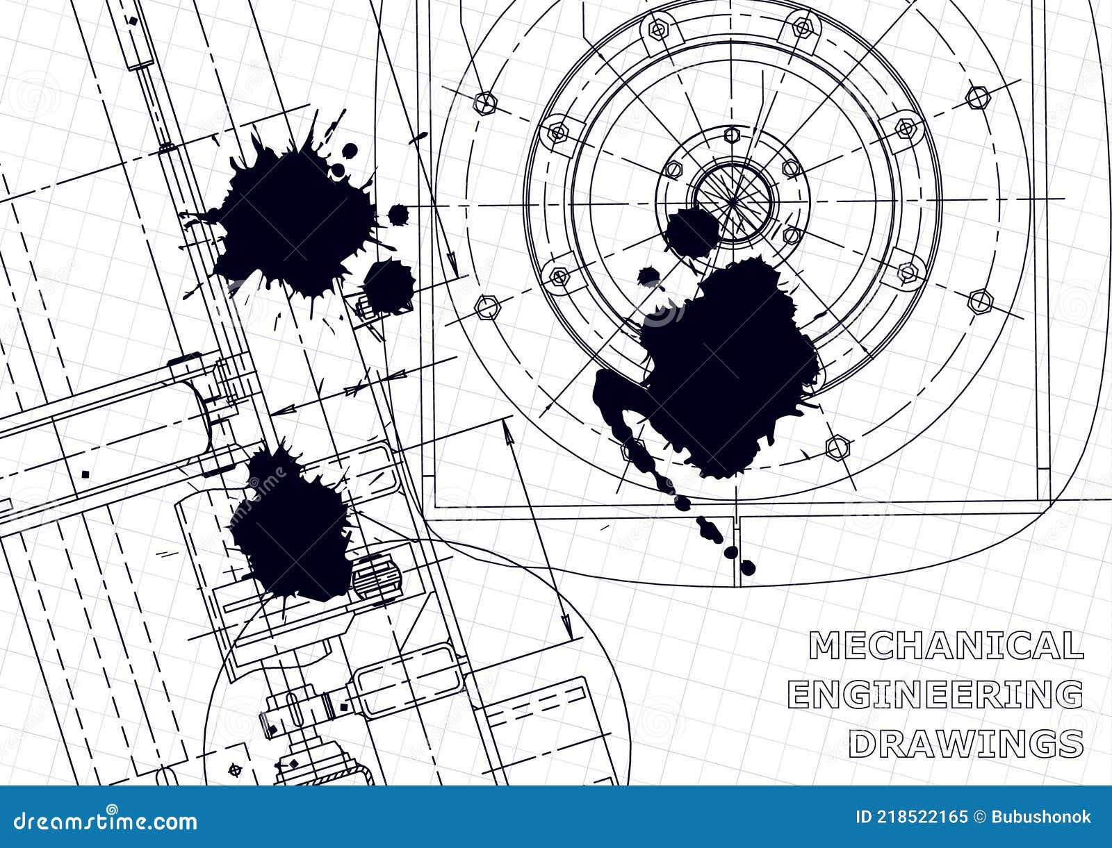 Computer Aided Design Systems. Technical Illustrations, Backgrounds ...