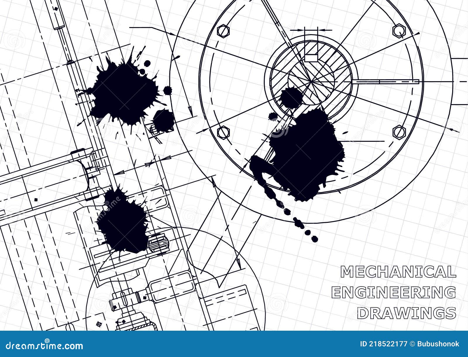 Computer Aided Design Systems. Technical Illustrations, Backgrounds ...