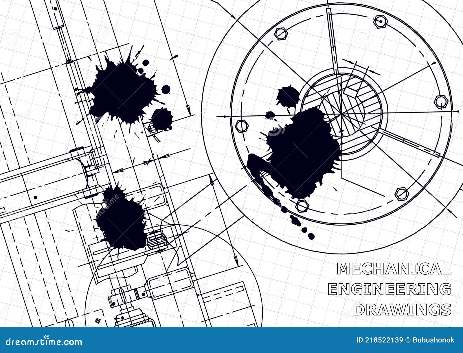 Computer Aided Design Systems. Technical Illustrations, Backgrounds ...