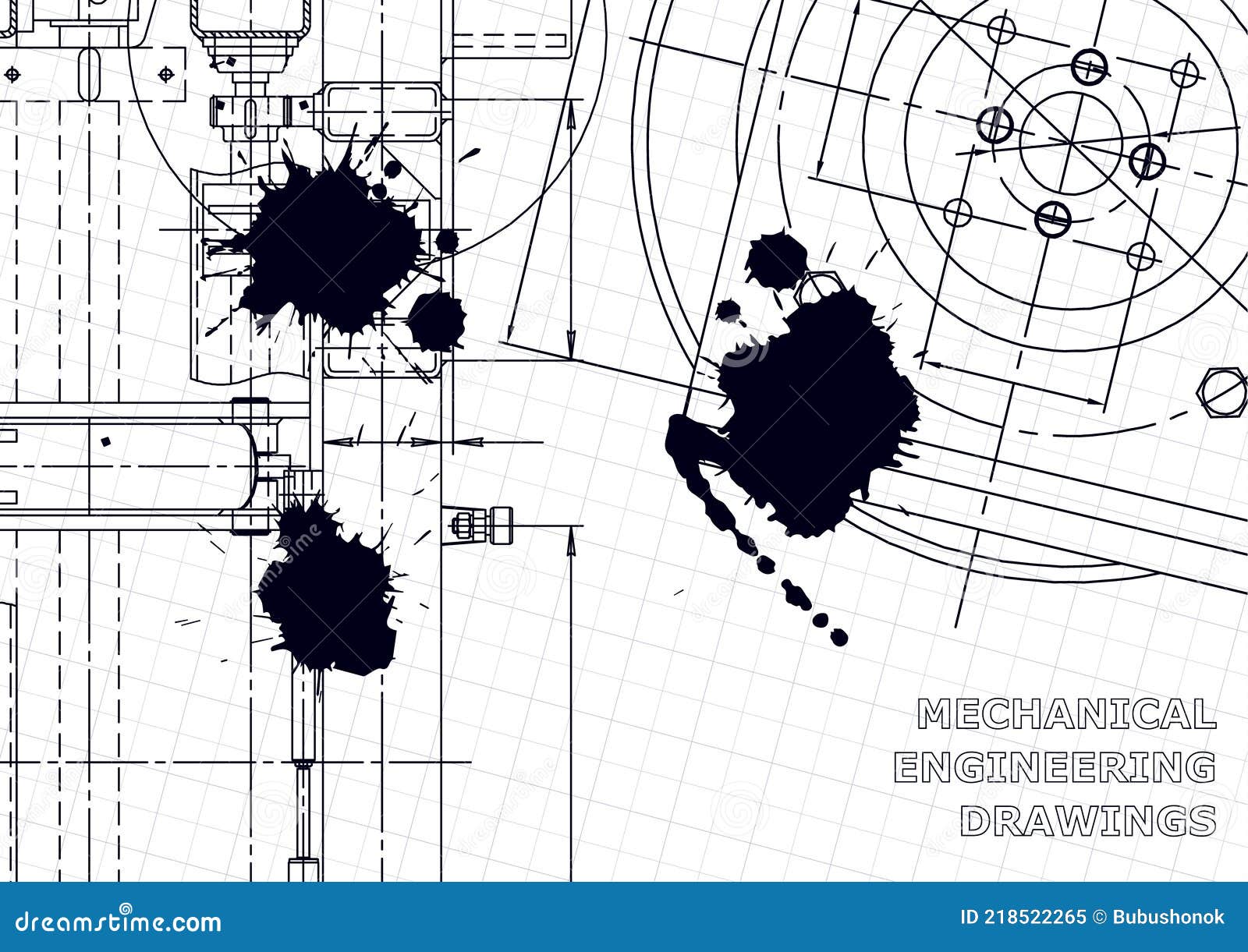 Computer Aided Design Systems. Technical Illustrations, Backgrounds ...