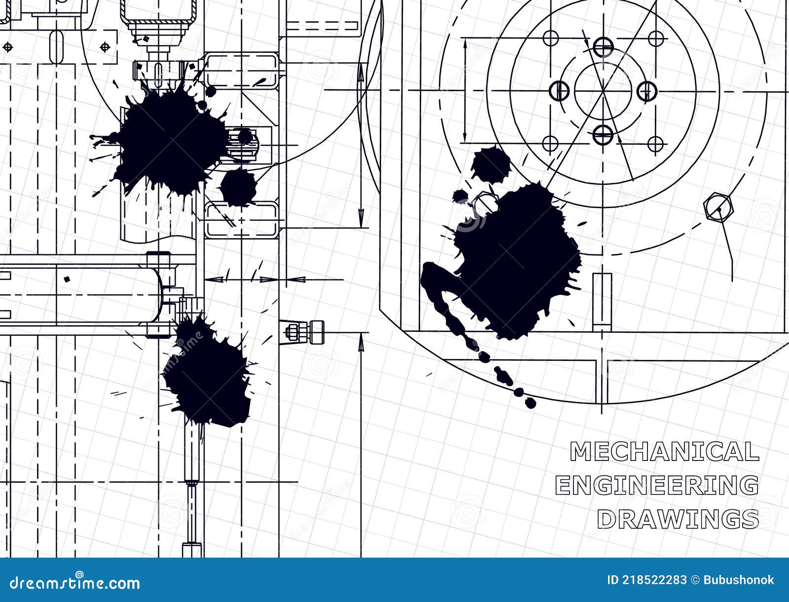 Computer Aided Design Systems. Technical Illustrations, Backgrounds ...