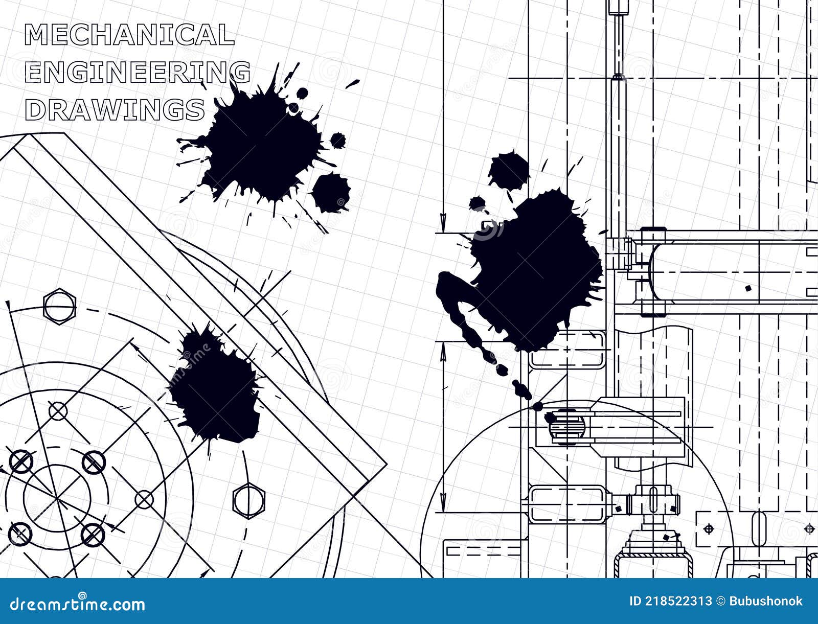 Computer Aided Design Systems. Technical Illustrations, Backgrounds ...