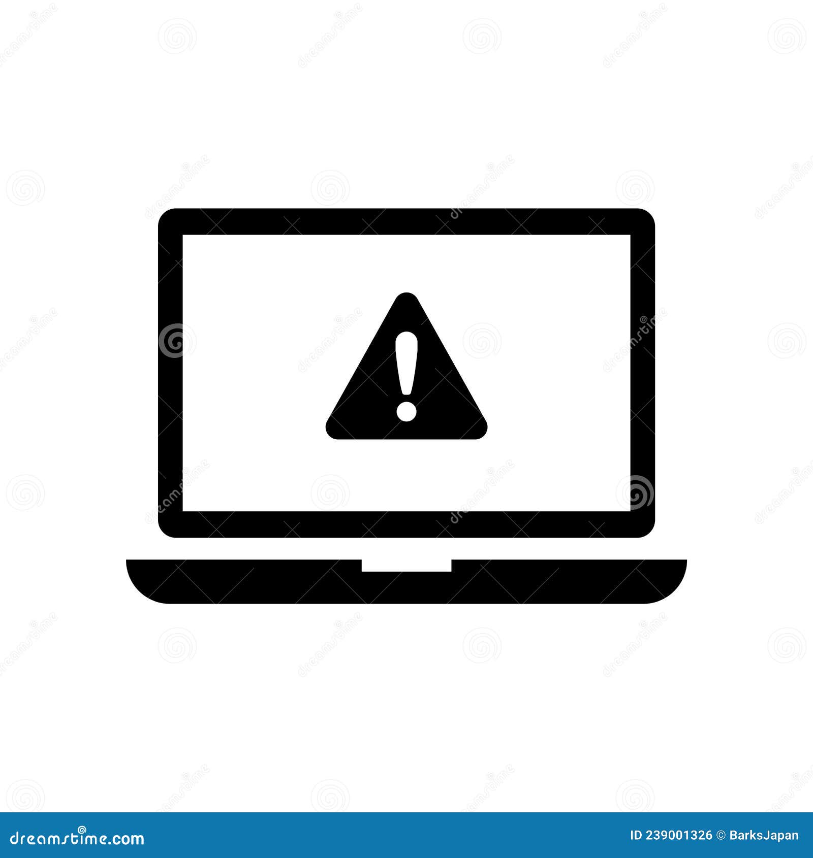 Computer Alert Mark Vector Icon Illustration Stock Vector ...