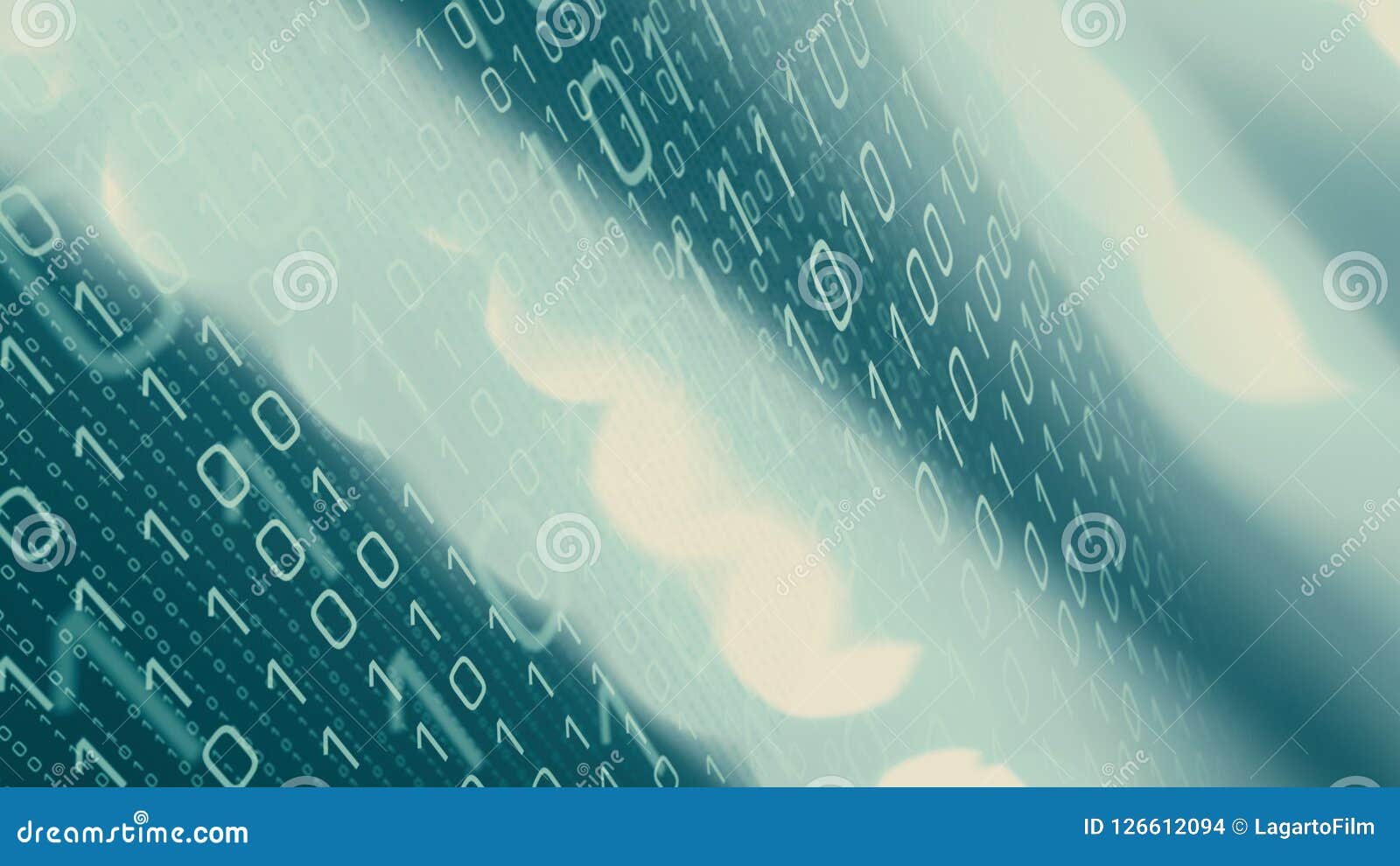 Virus Attack Protection Software Binary Coding Stock Illustration ...