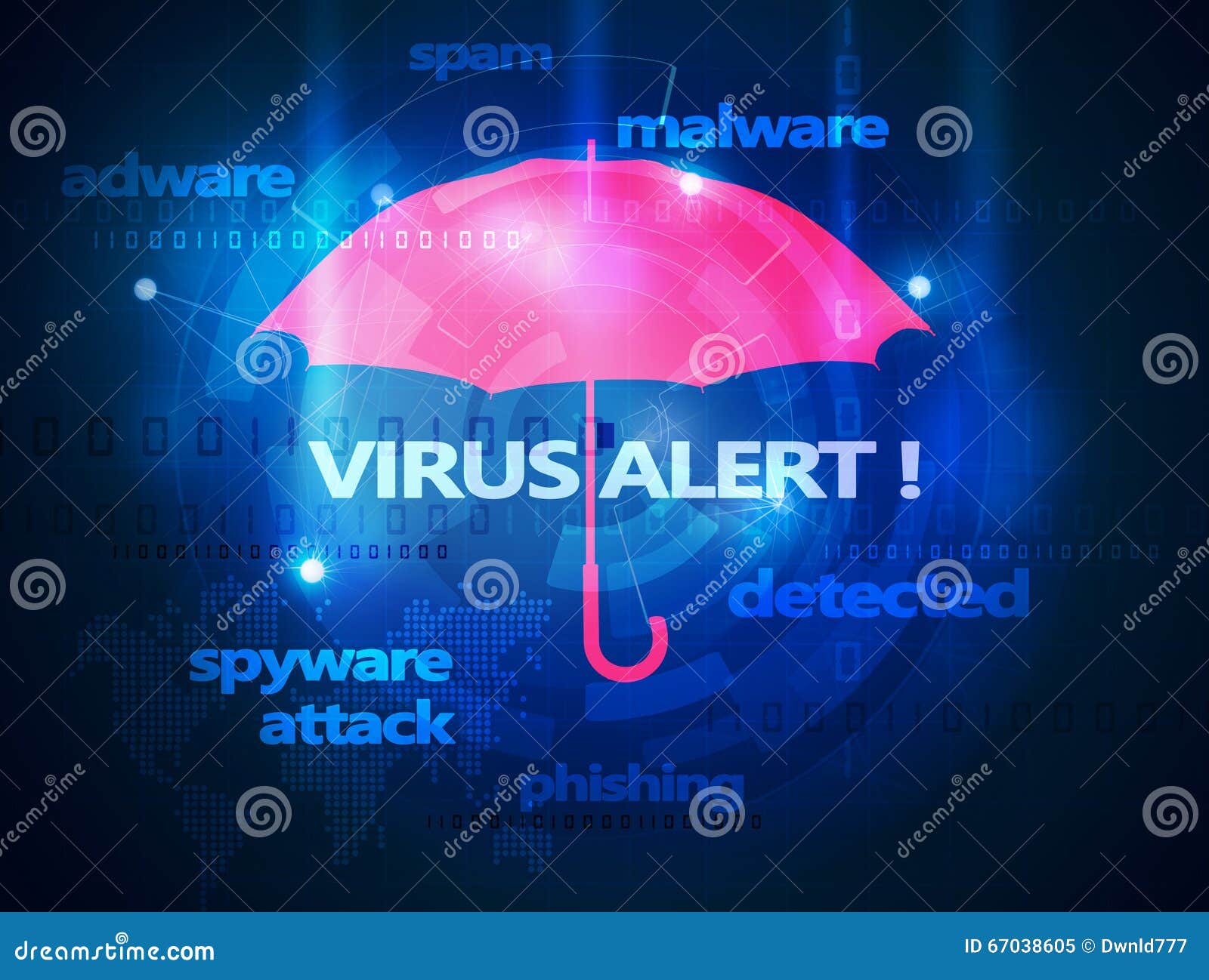 Computer Antivirus Warning Line Icon, Concept Sign, Outline Vector ...