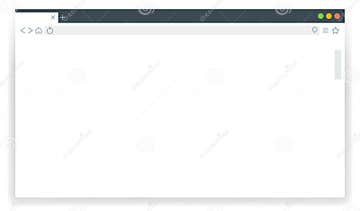 Computer App Window Frame Template. Web Browser Stock Illustration ...