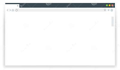 Computer App Window Frame Template. Web Browser Stock Illustration - Illustration of vector ...