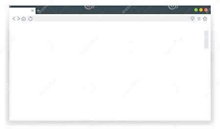Computer App Window Frame Template. Web Browser Stock Illustration ...