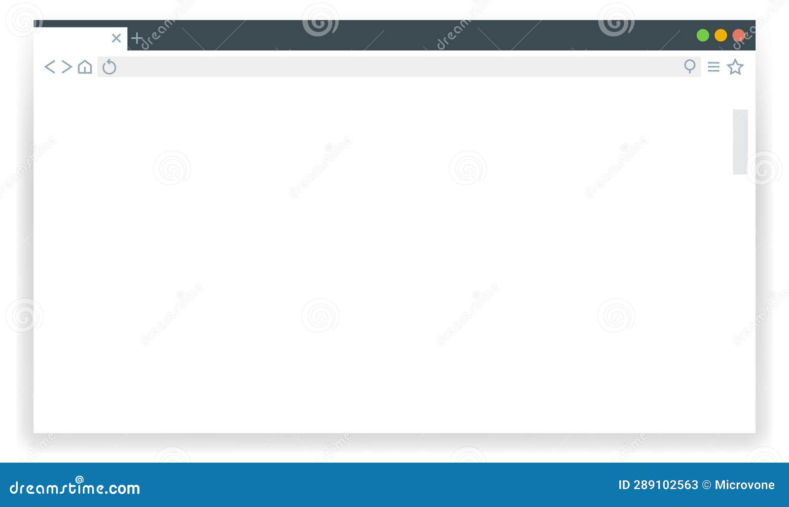 Computer App Window Frame Template. Web Browser Stock Illustration ...