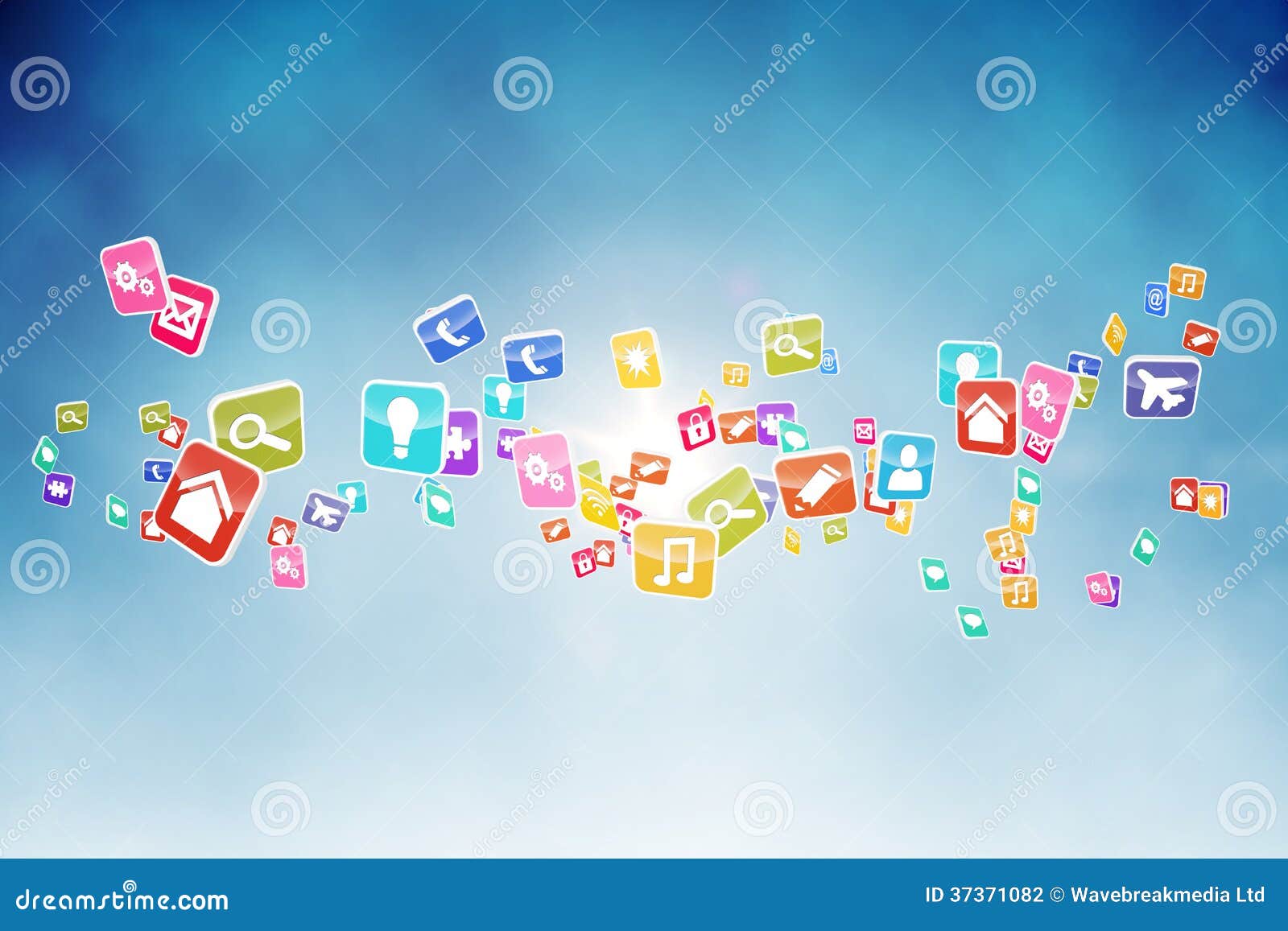 Computer applications stock illustration. Illustration of generated ...
