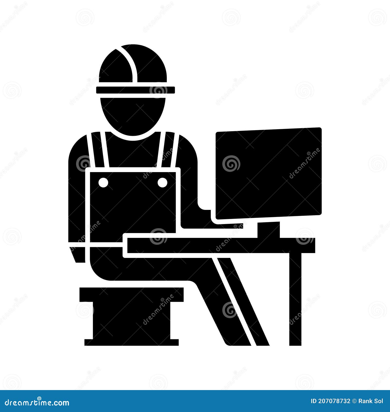 Computer Architect Isolated Vector Icon Which Can Easily Modify or Edit ...