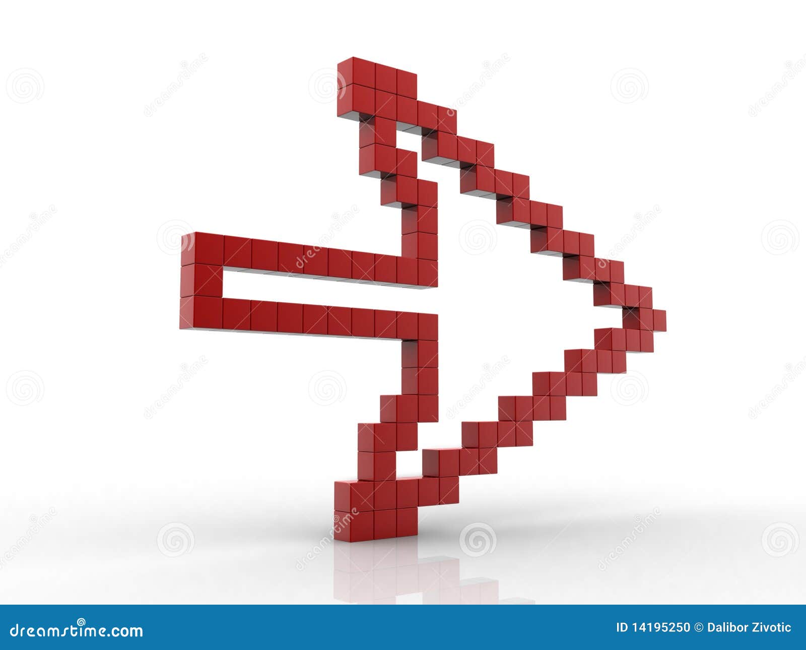 Computer arrow cursor 3d stock illustration. Illustration of cursor ...