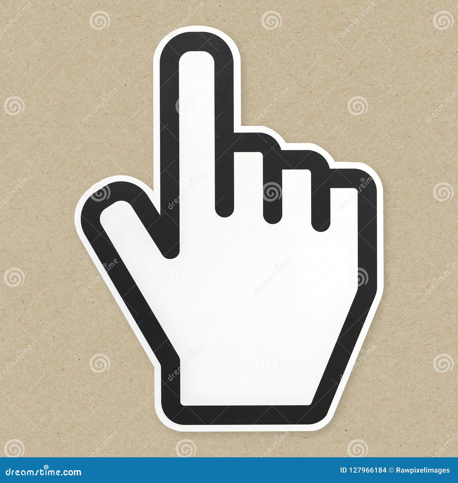 Computer Arrow Cursor Icon Isolated Stock Photo - Image of ...