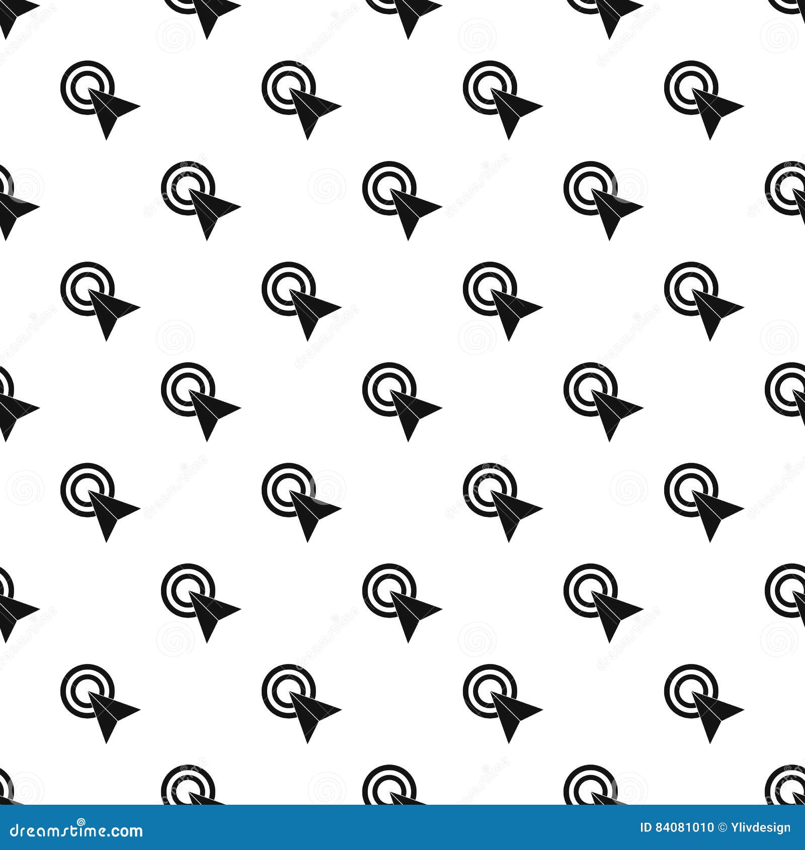 Computer Arrow Cursor Pattern, Simple Style Stock Vector - Illustration ...