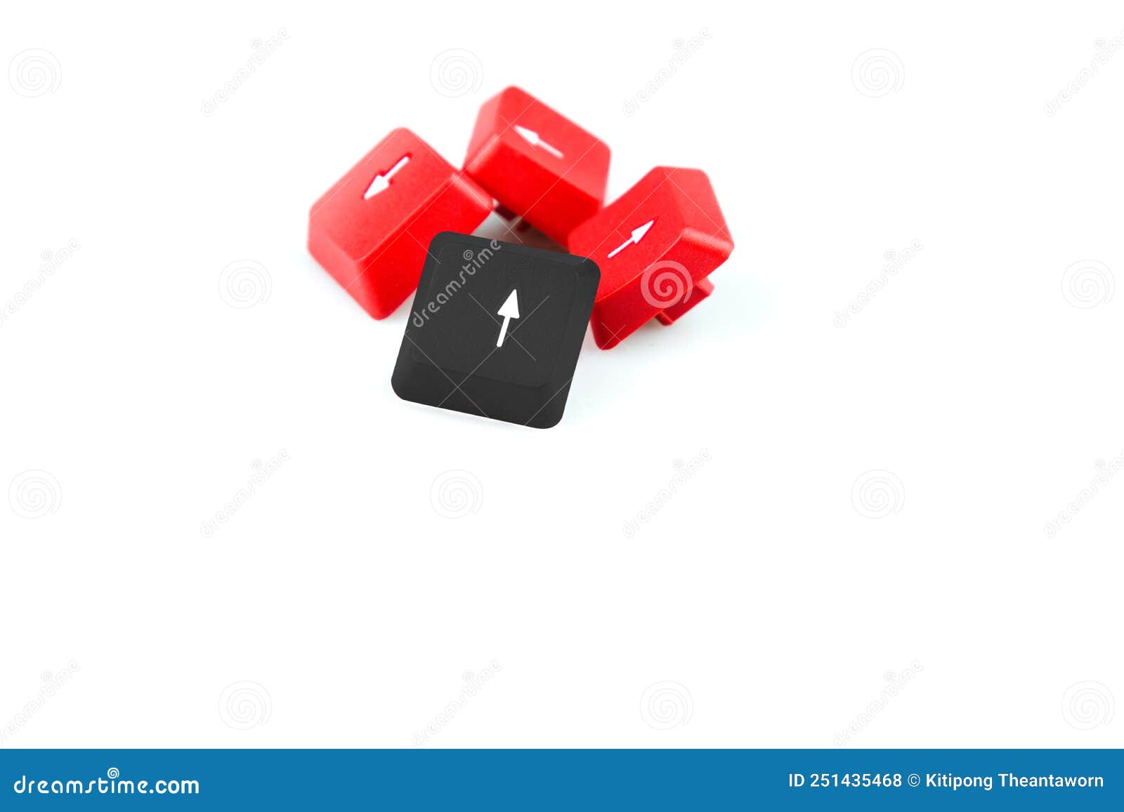 Computer Arrow Keys on White Screen Stock Photo - Image of power ...