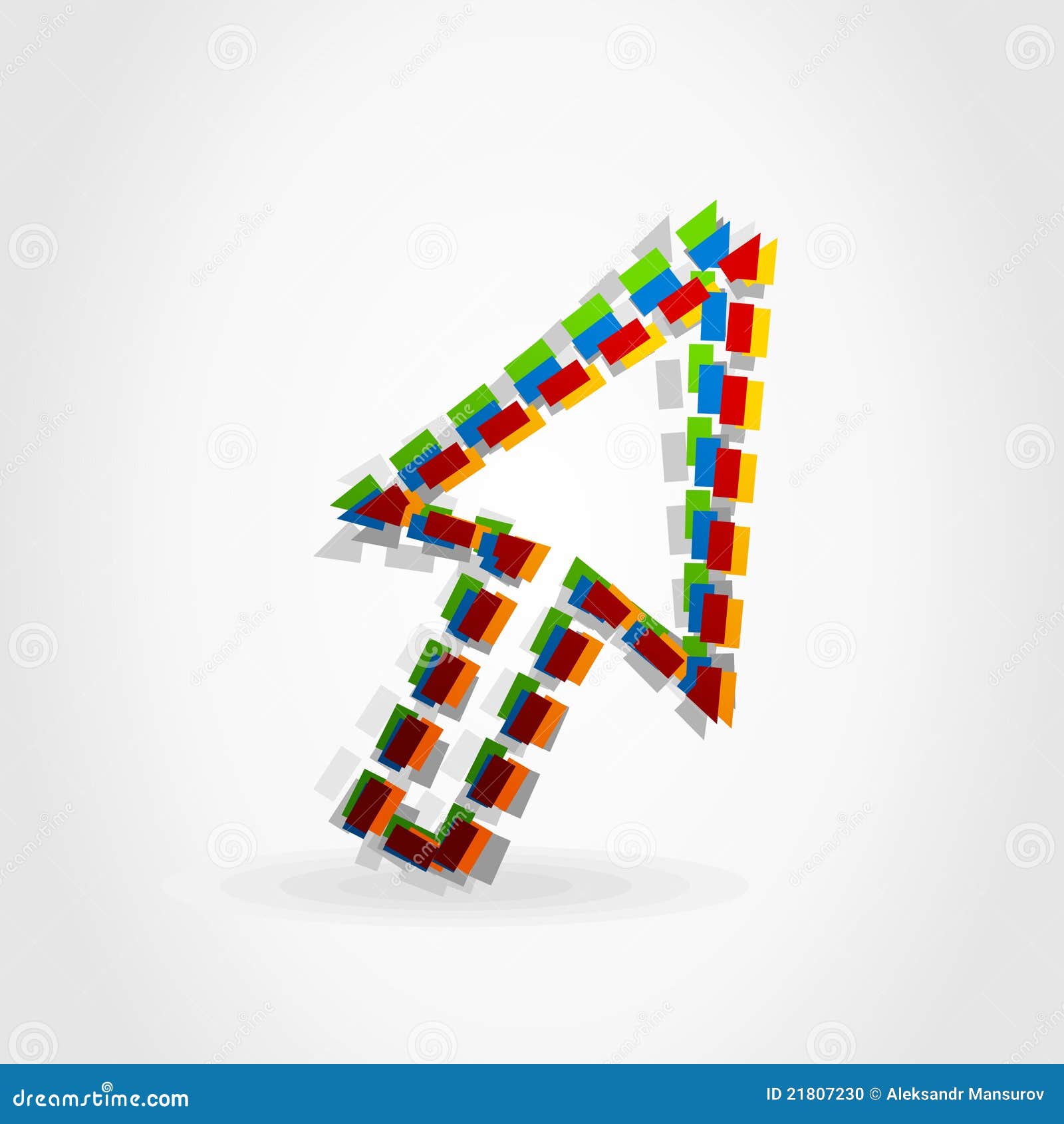 Computer arrow4 stock vector. Illustration of pointer - 21807230