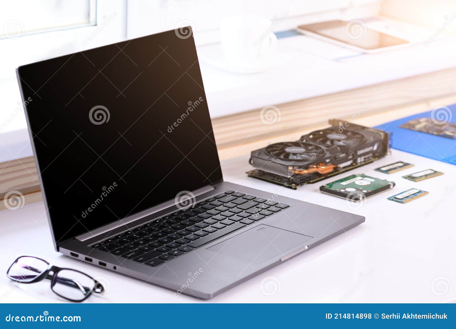 . Computer Assembly Courses. There is a Computer and Parts on the Table ...