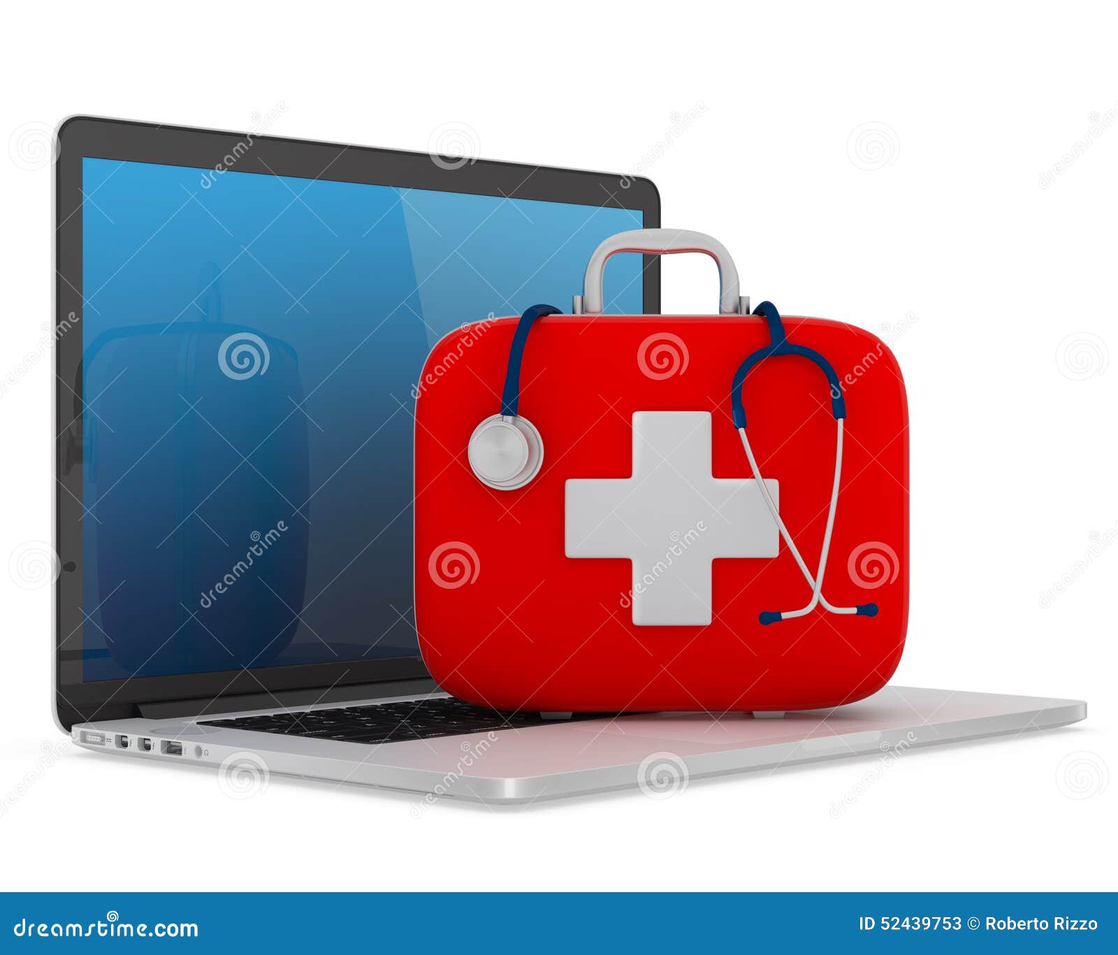 Computer Assistance Service Concept Stock Illustration - Illustration ...