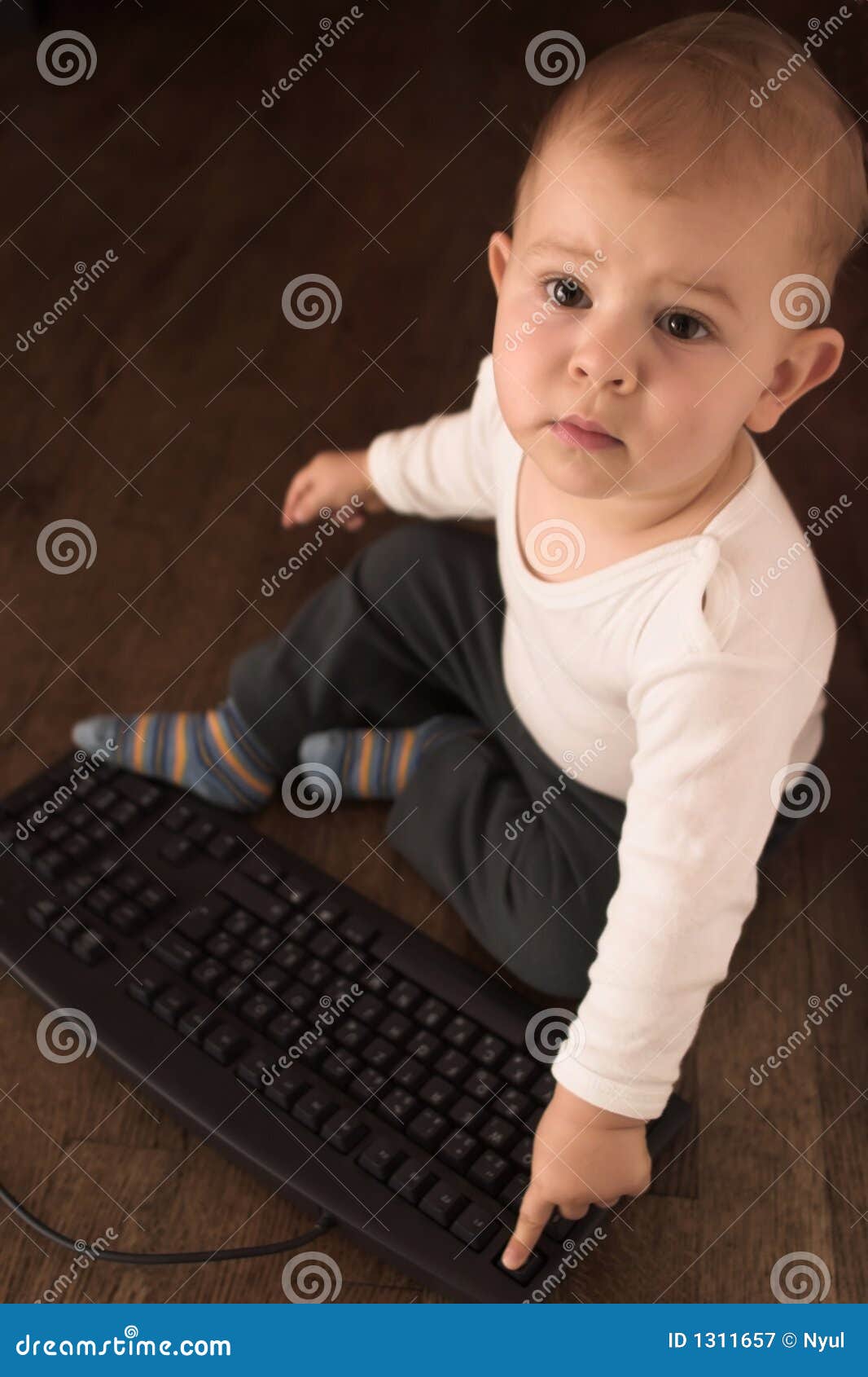 Computer baby stock image. Image of family, cute, infant - 1311657