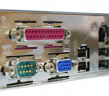 Computer Back Panel stock image. Image of technology, electricity - 1631335