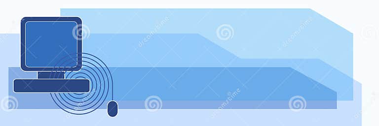 Computer banner stock vector. Illustration of information - 680247