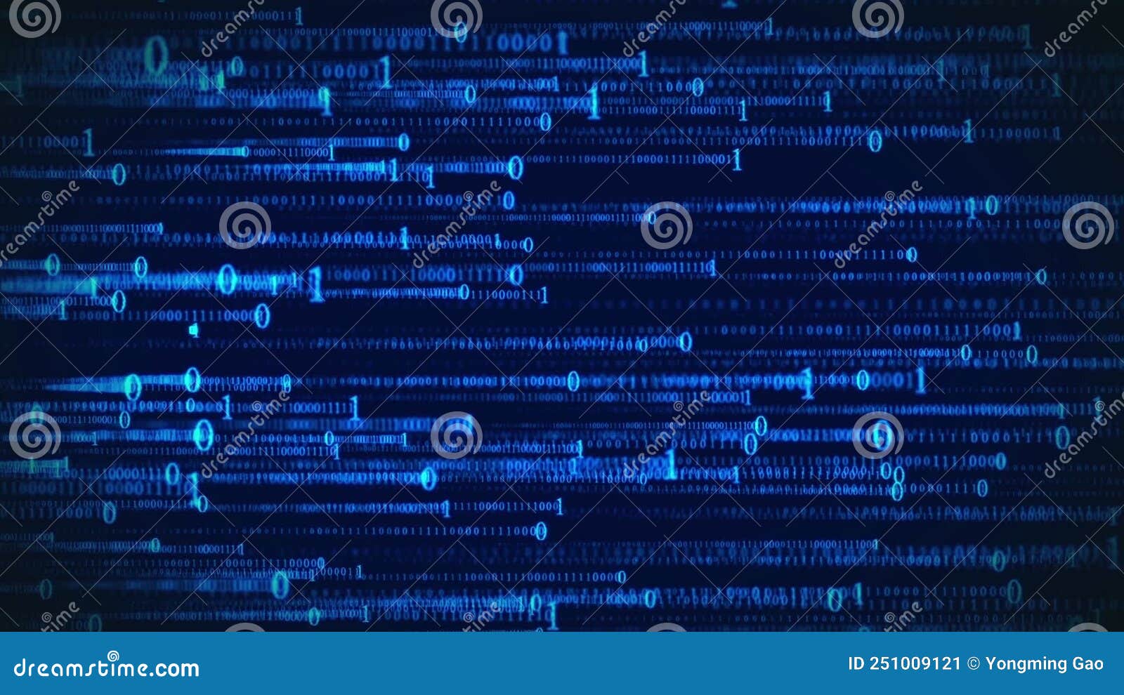 Computer Binary and Big Data Rain Matrix Stock Video - Video of network ...