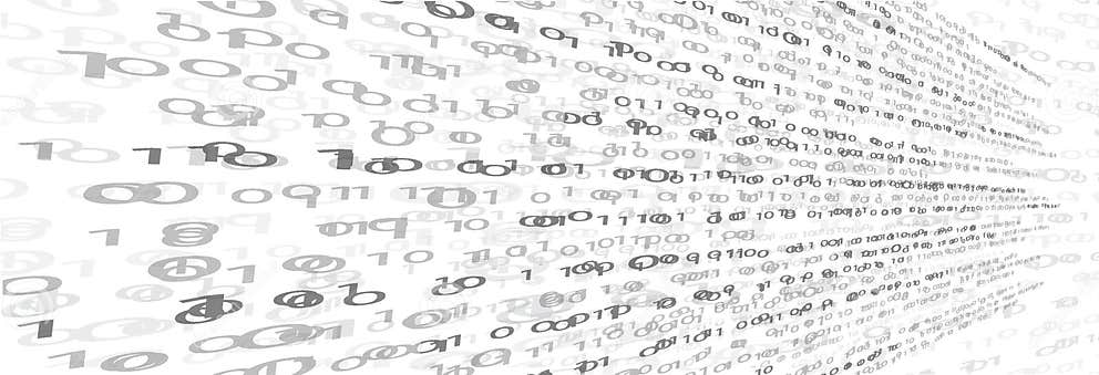 Computer Binary Code 1, and 0, Monochrome Pattern in a Minimalist Style ...