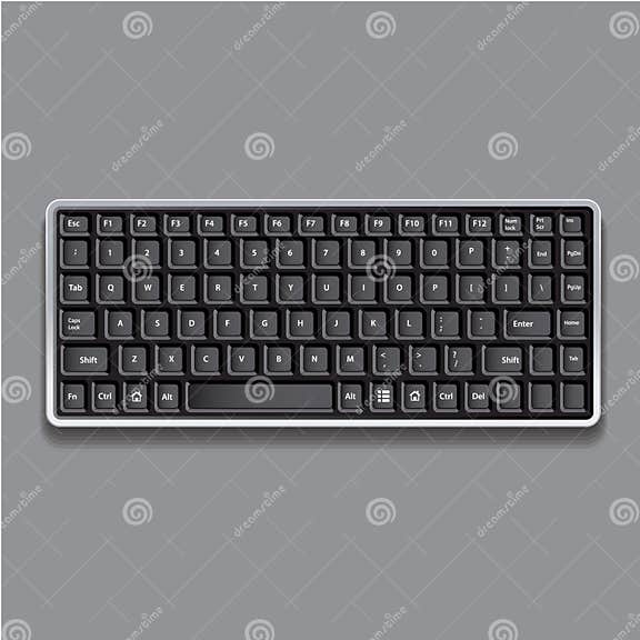 Computer keyboard. Vector. stock vector. Illustration of equipment ...