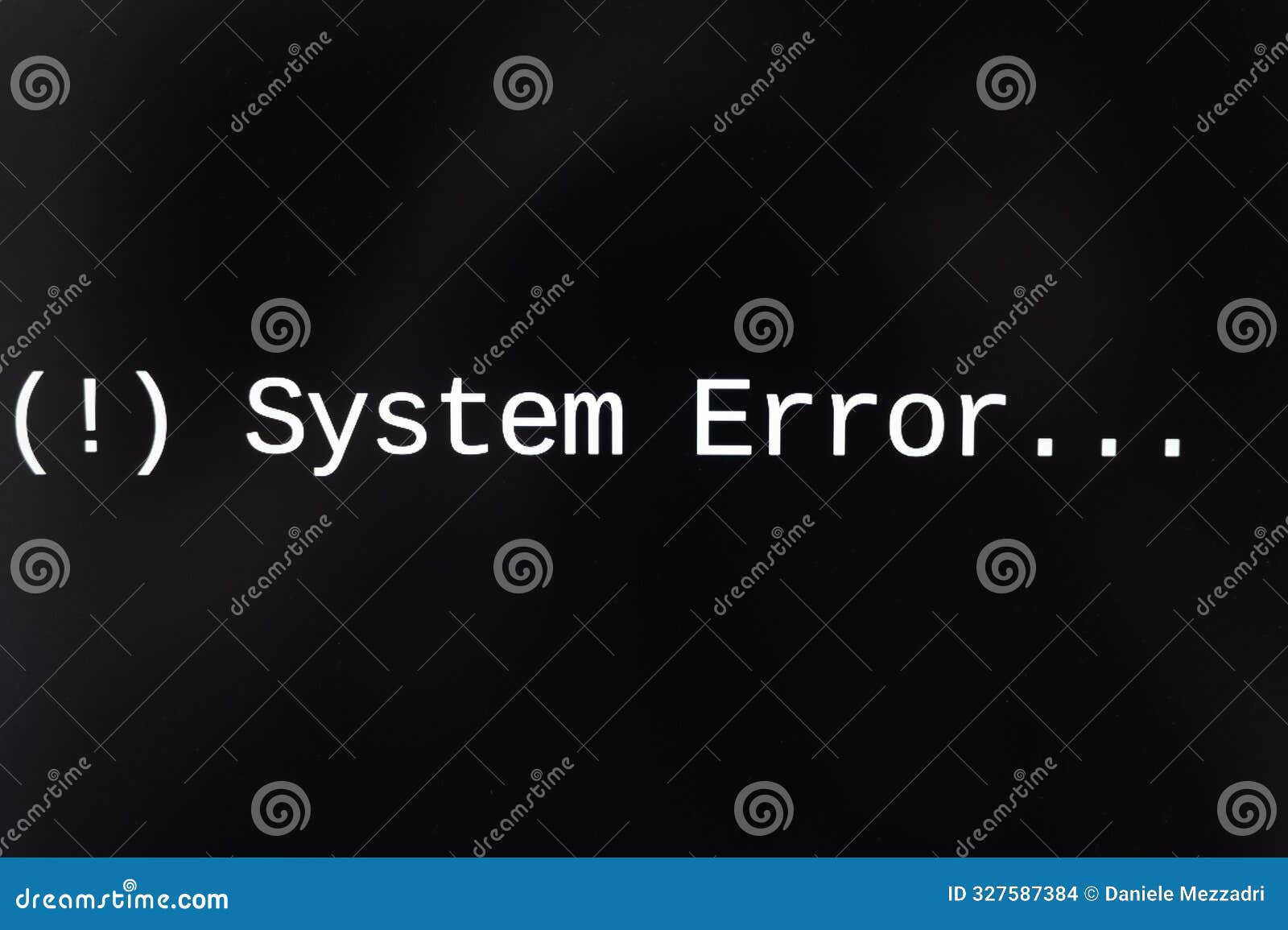 Screenshot of PC in error. stock photo. Image of communication - 327587384
