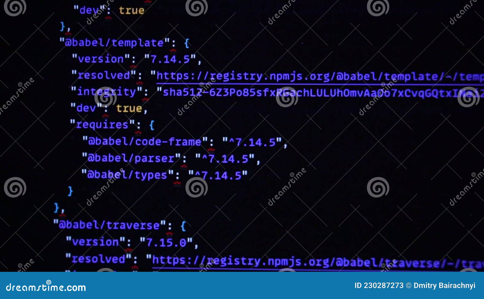 Computer Blue Code Running Over Black Screen of Laptop Stock Video ...