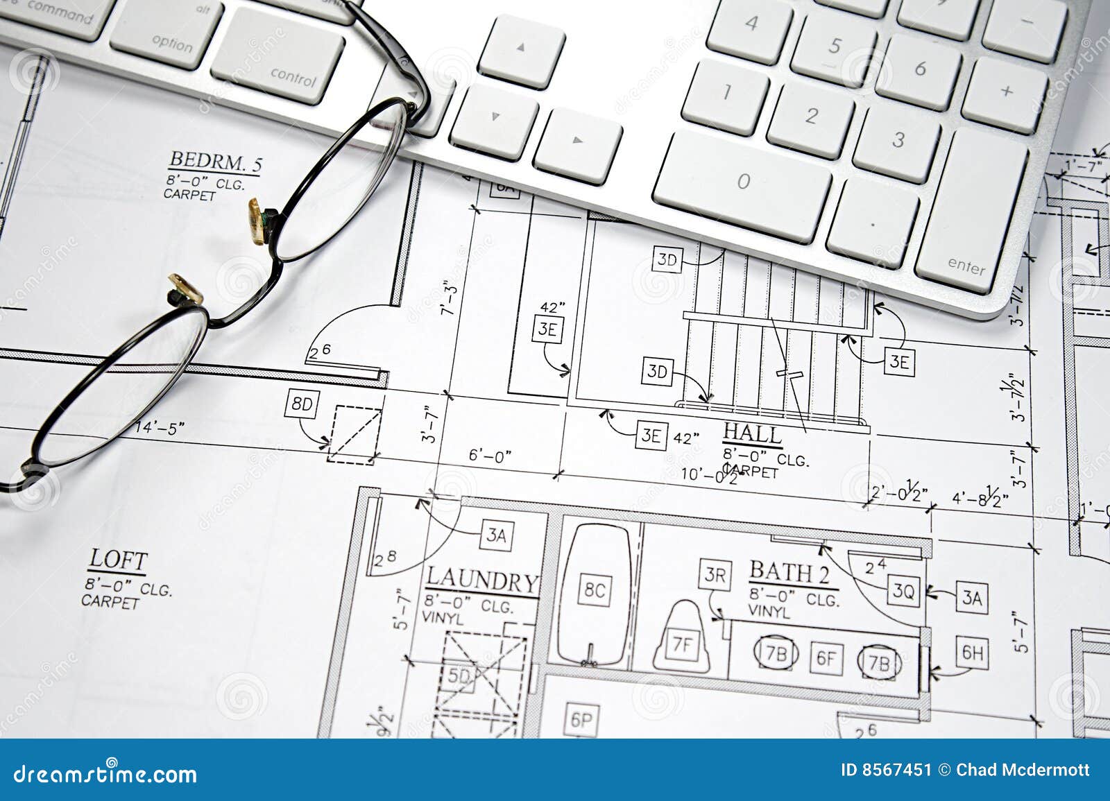 Computer Blueprint stock image. Image of glasses, bathroom - 8567451
