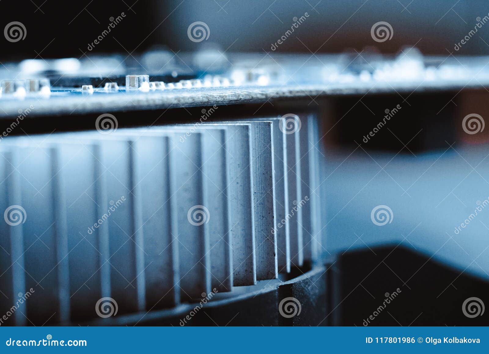 Computer Board Chip Circuit Cpu Core Blue Technology Stock Photo ...