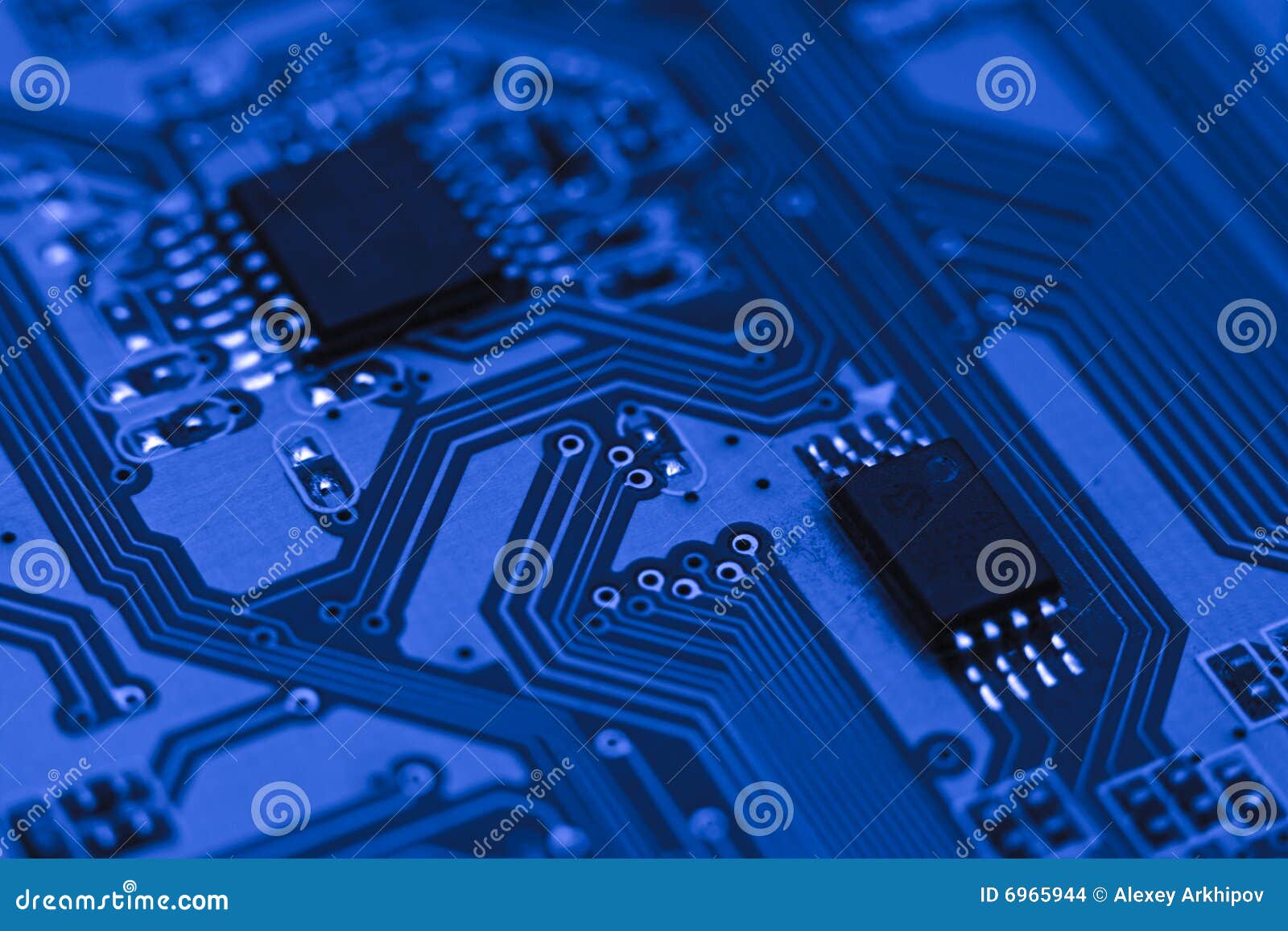 Computer board with chips stock photo. Image of circuitboard - 6965944