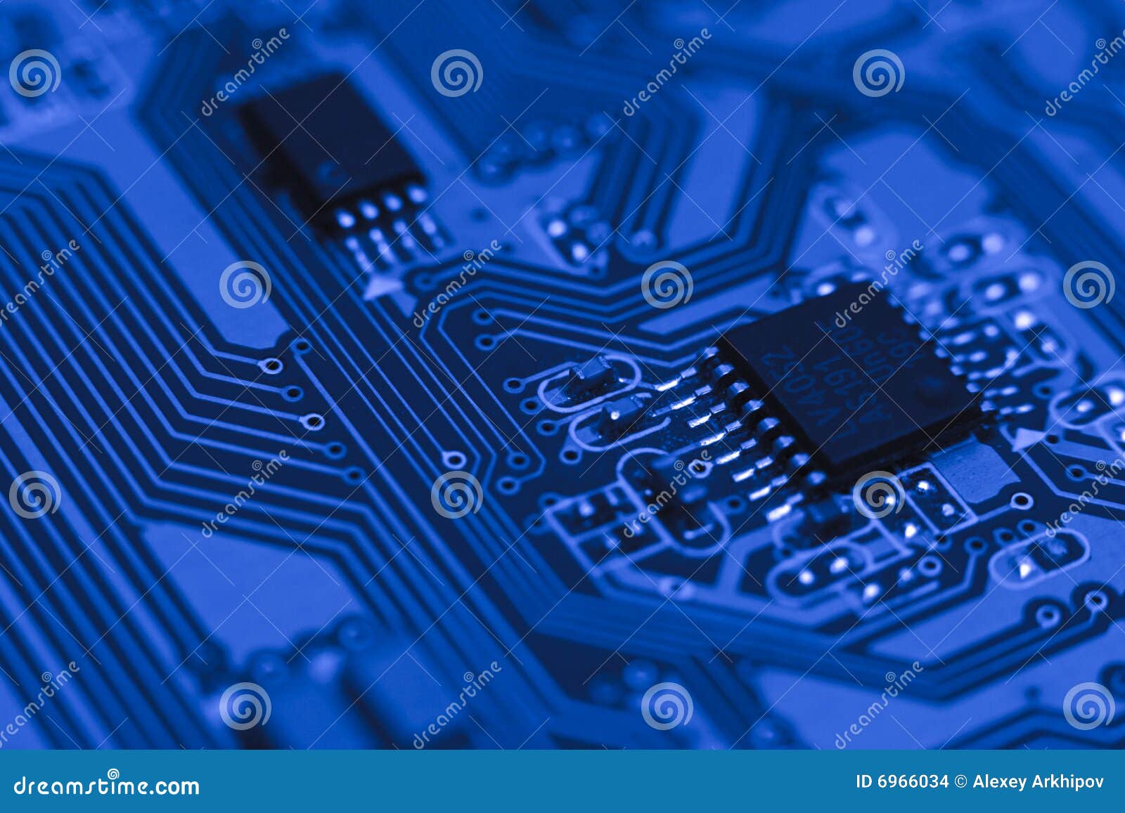 Computer board with chips stock photo. Image of data, equipment - 6966034