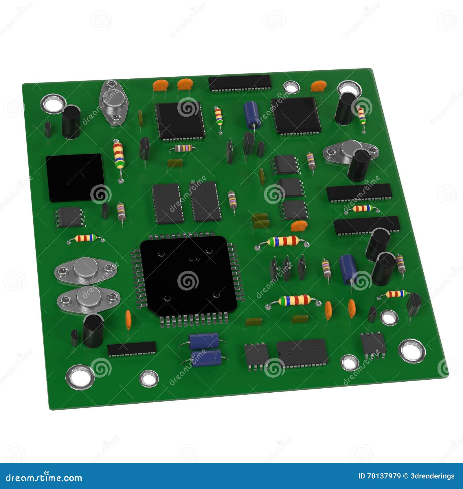 Computer board stock illustration. Illustration of semiconductor - 70137979