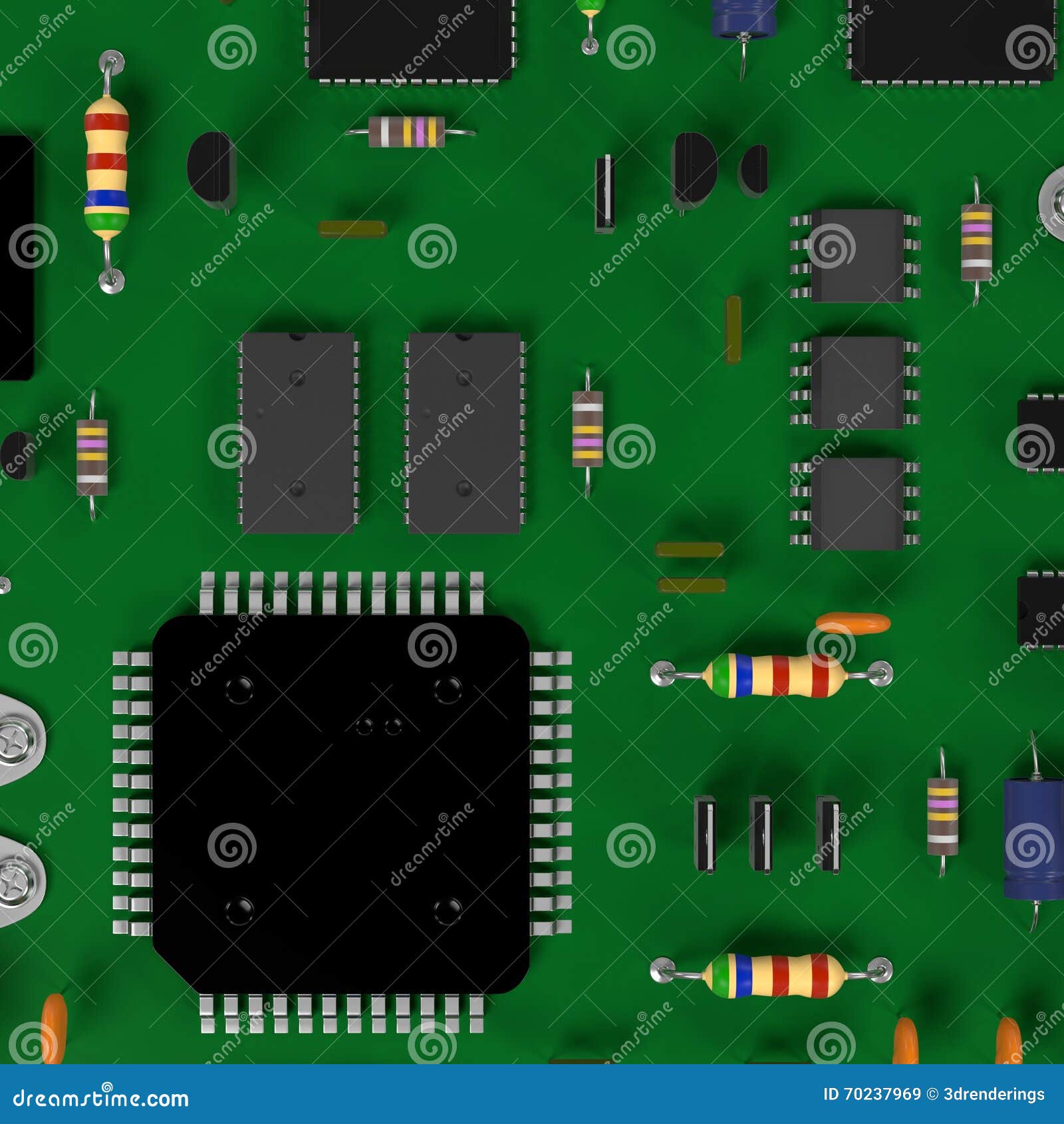 Computer board stock illustration. Illustration of electric - 70237969