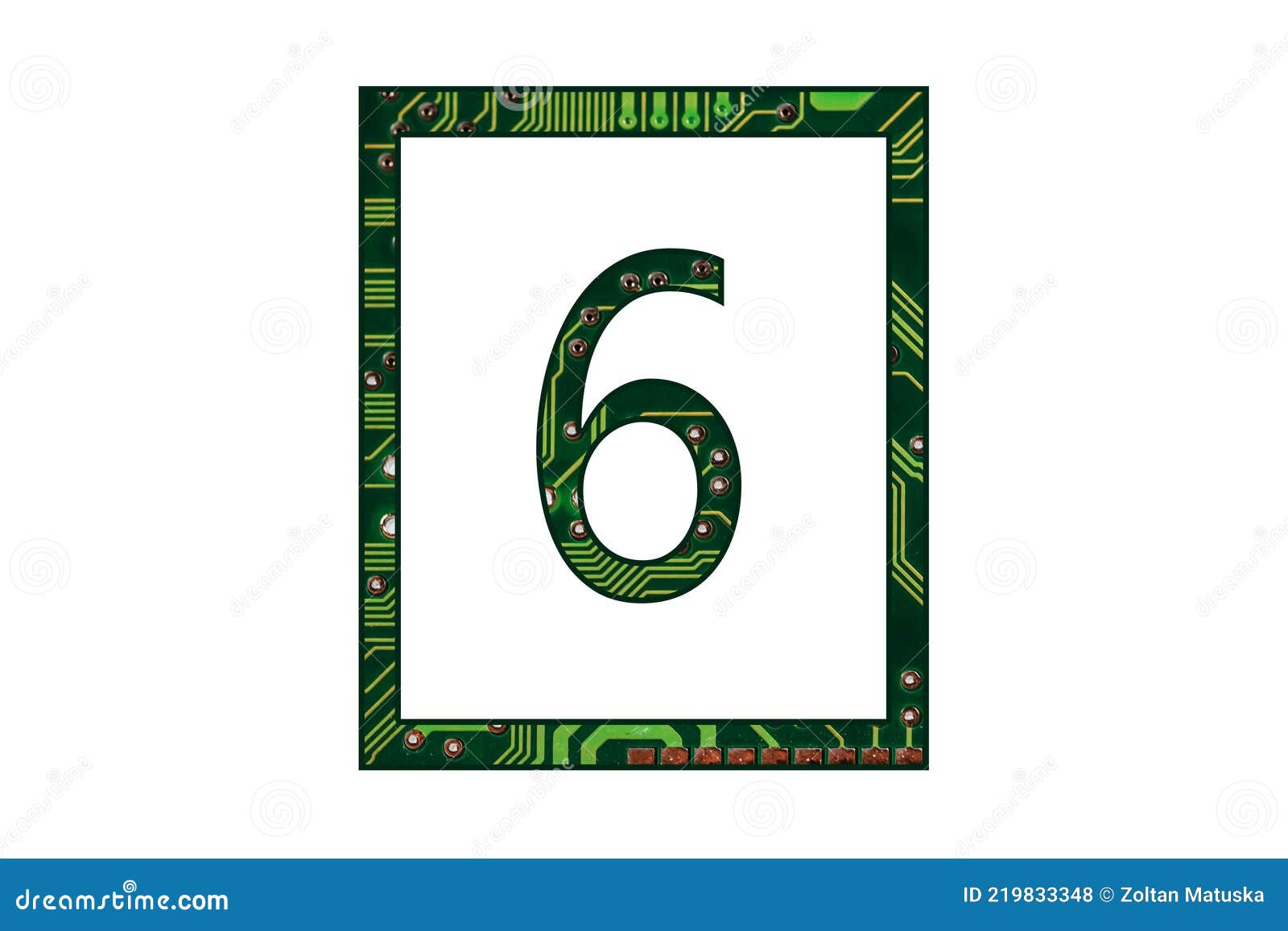 Computer Board Electronic Number 6 Motherboard Connection NUMBER 5 ...