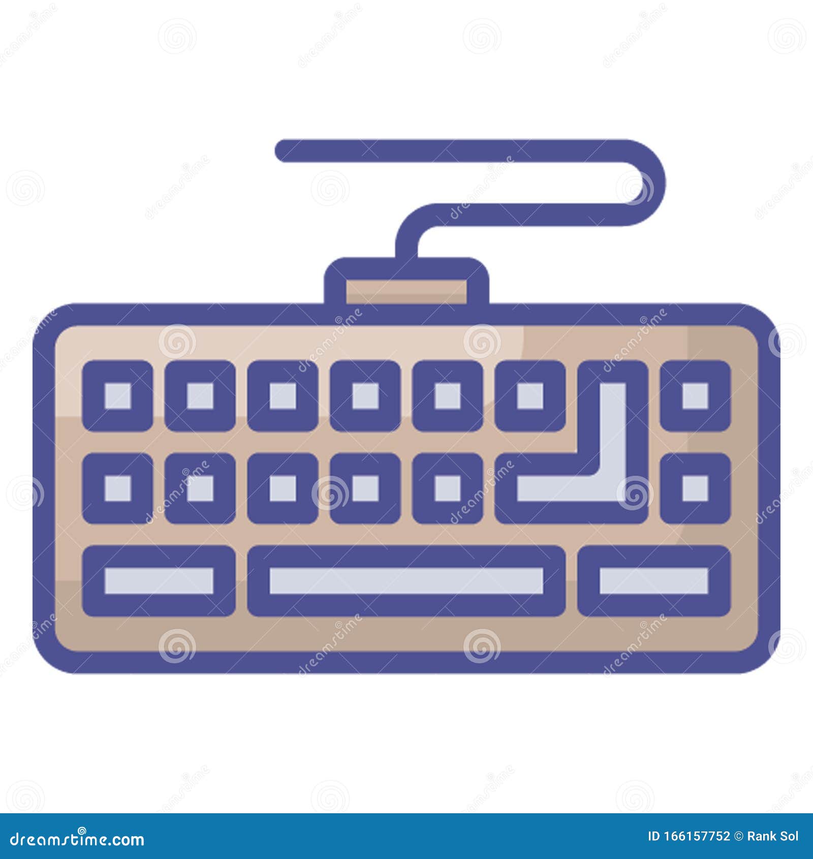 Computer Board Isolated Vector Icon Fully Editable Stock Illustration ...