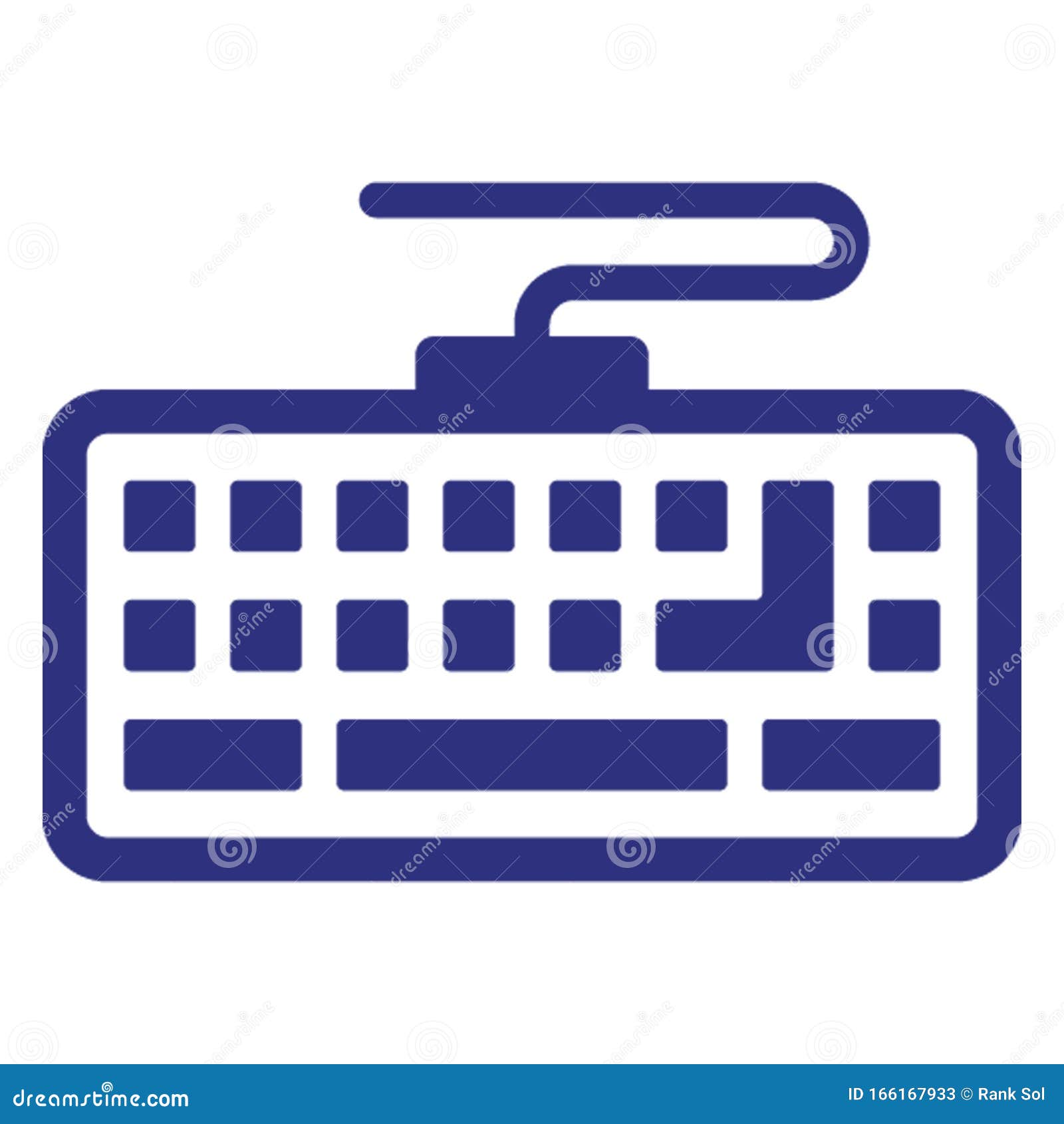 Computer Board Isolated Vector Icon Fully Editable Stock Vector ...