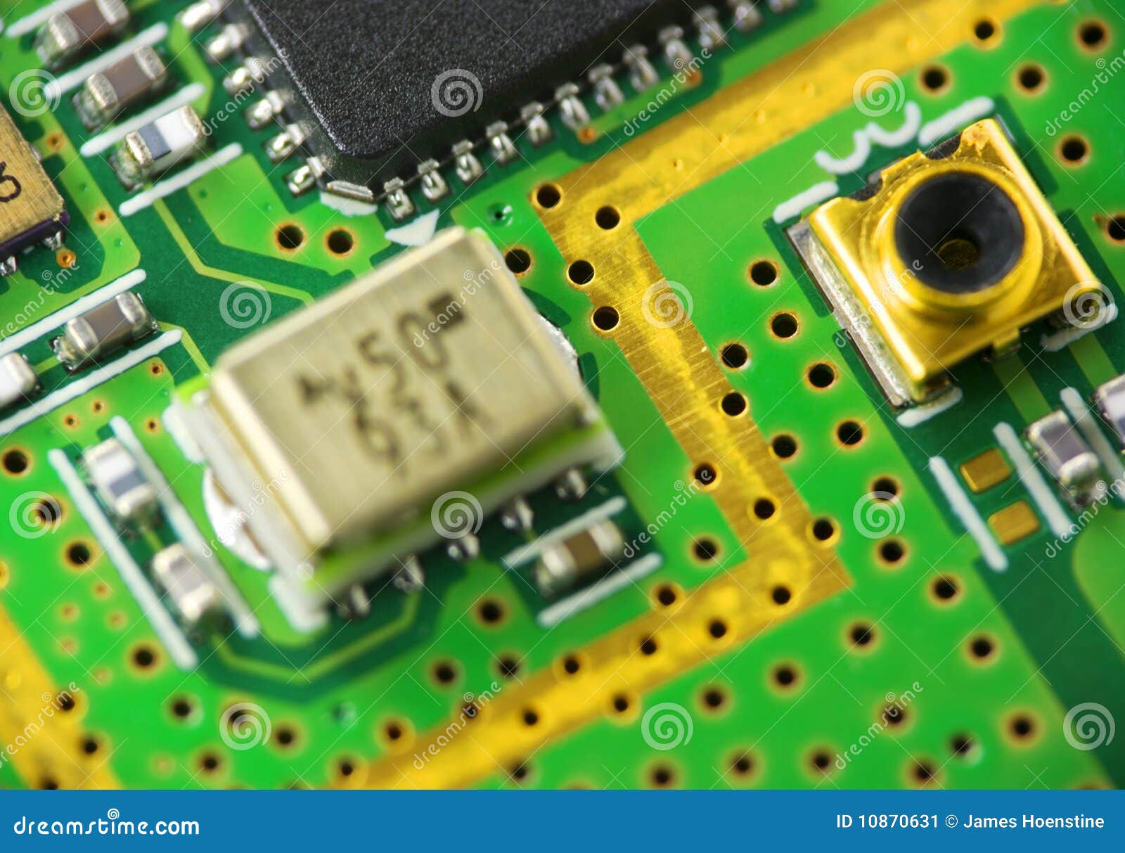 Computer board macro stock image. Image of computer, integrated - 10870631