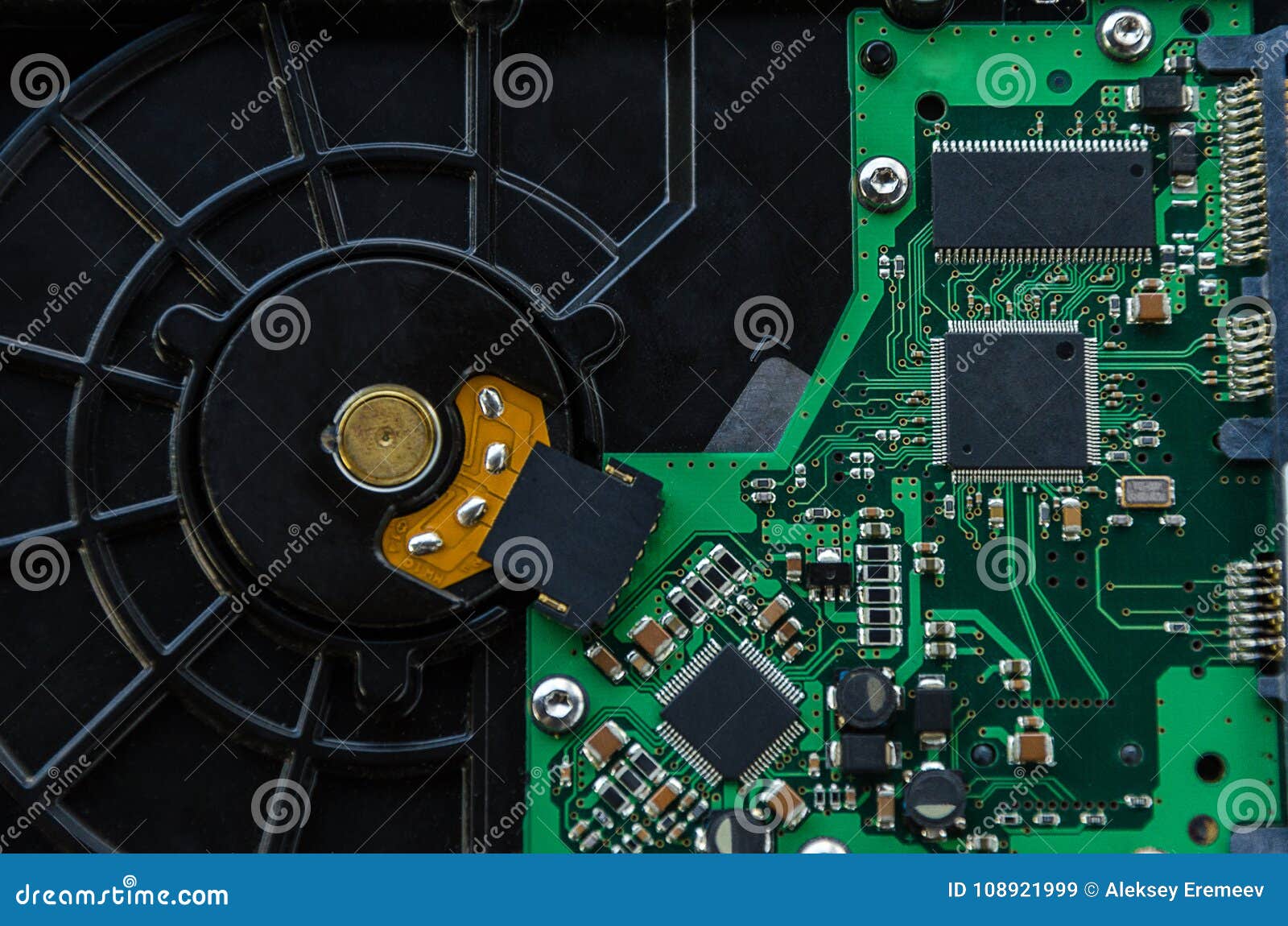 Computer Board for the Whole Frame Stock Image - Image of frame ...